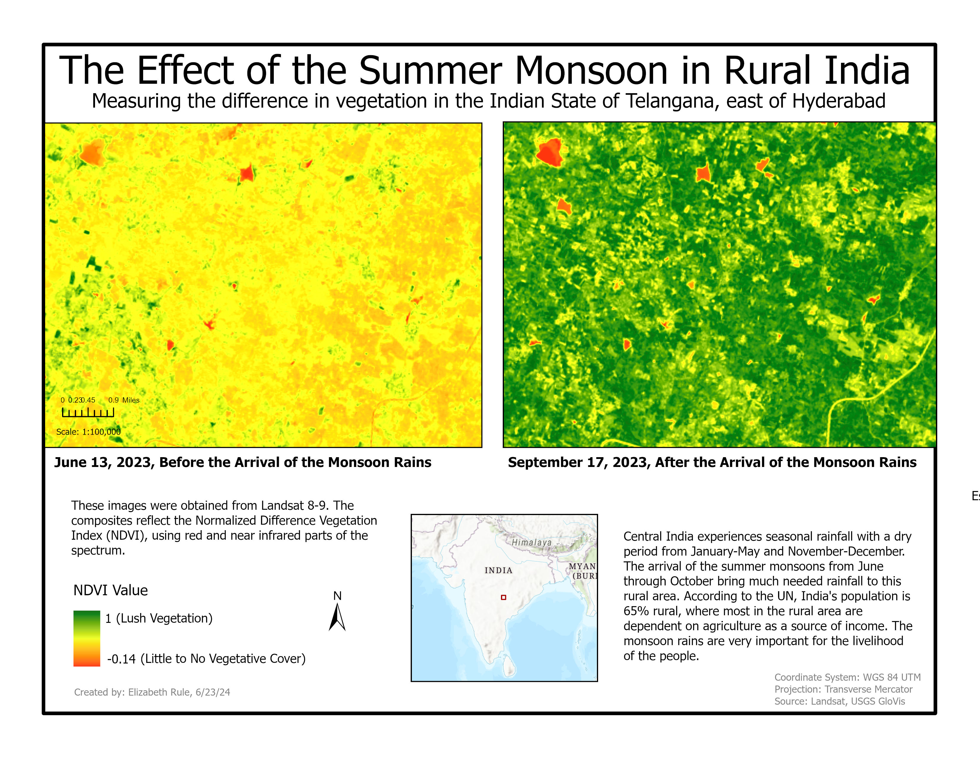 Using the NDVI Index to detect change | Spatialnode