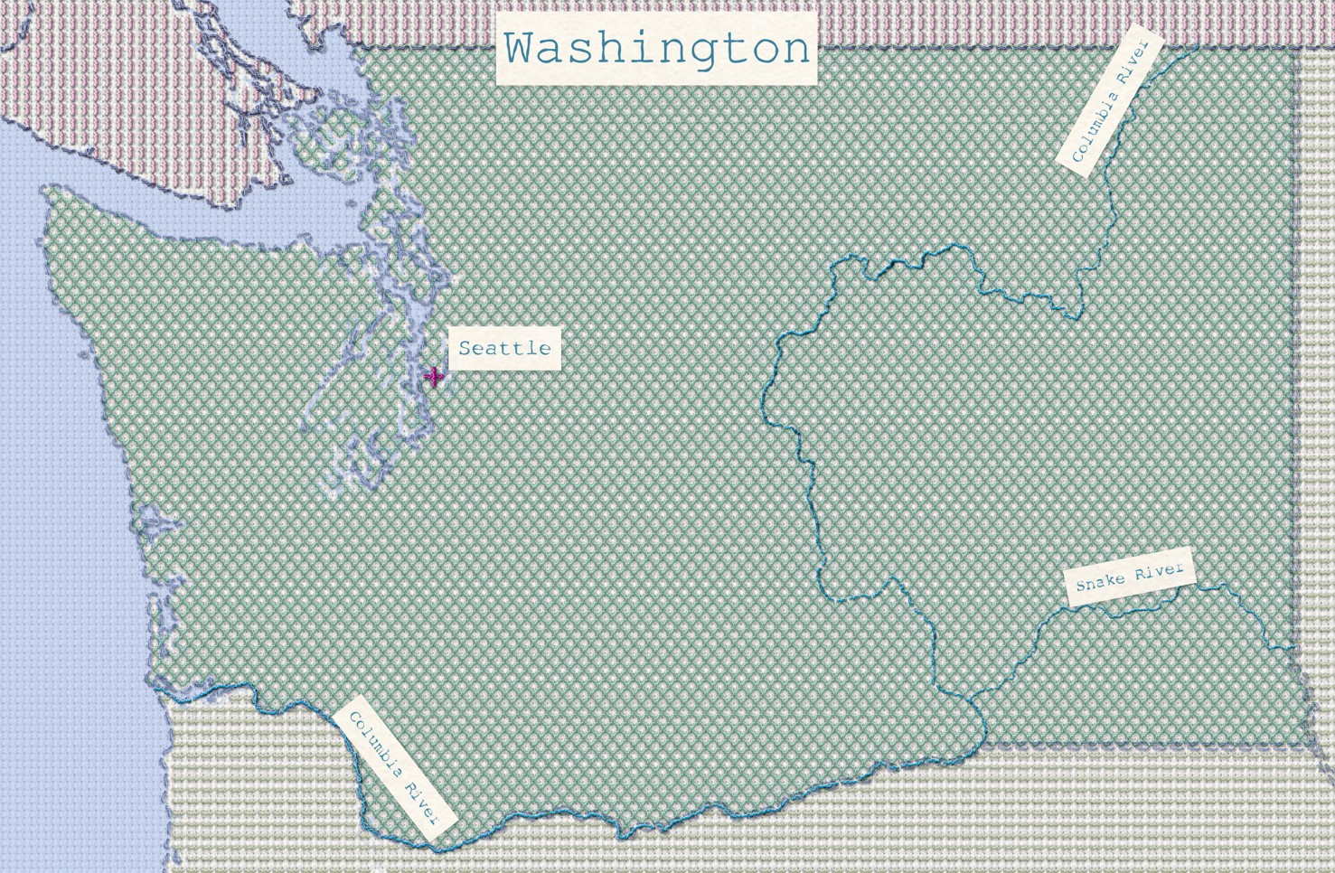Washington Yarn Map | Spatialnode