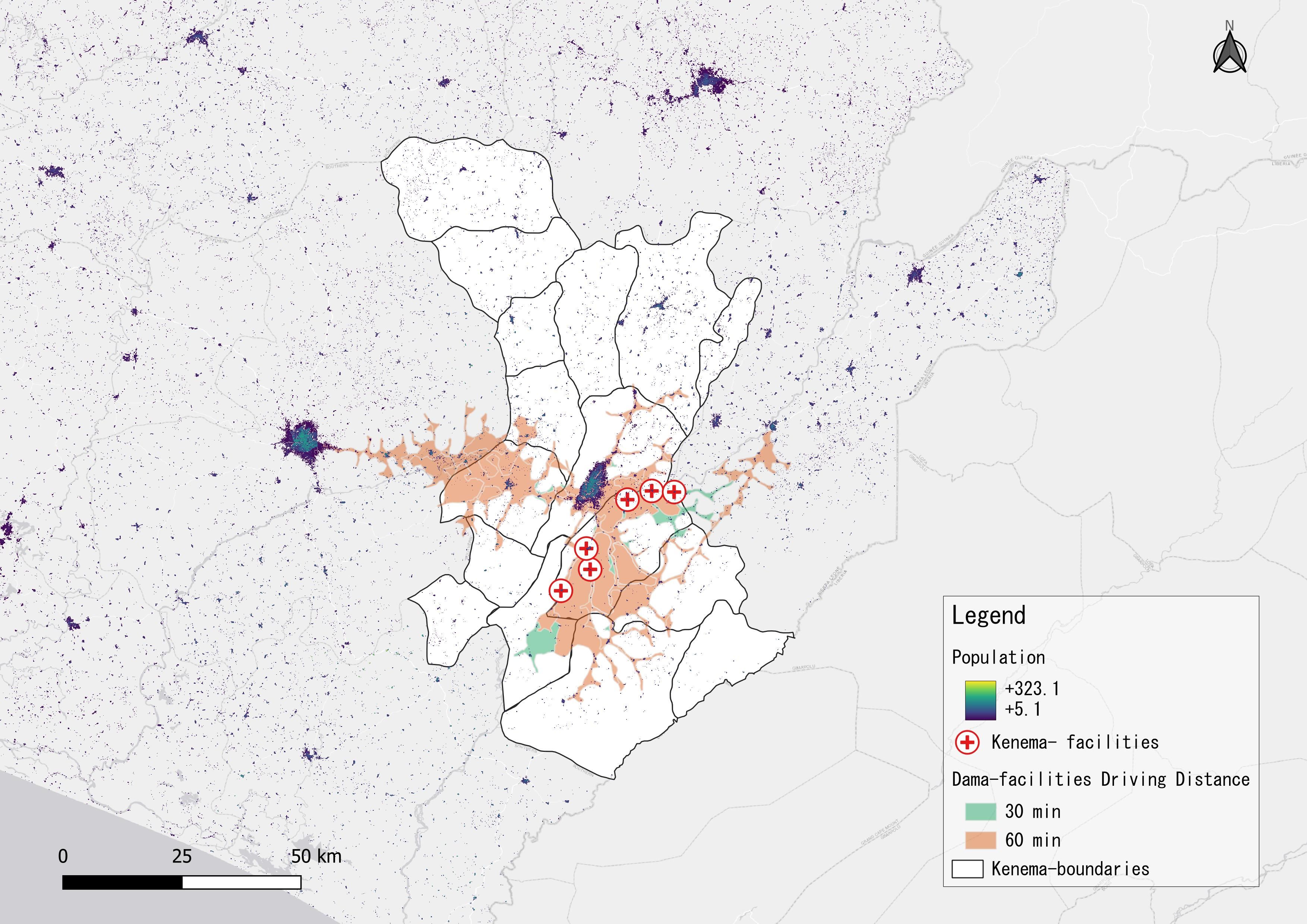 Spatial Analysis - Drive time (QGIS Map) | Spatialnode
