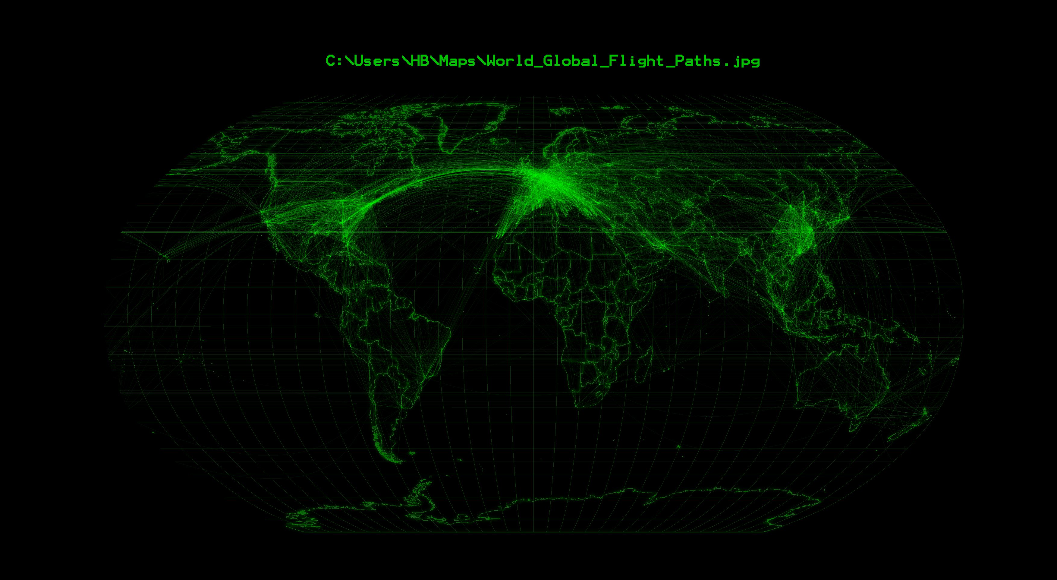 Global Flight Paths | Spatialnode