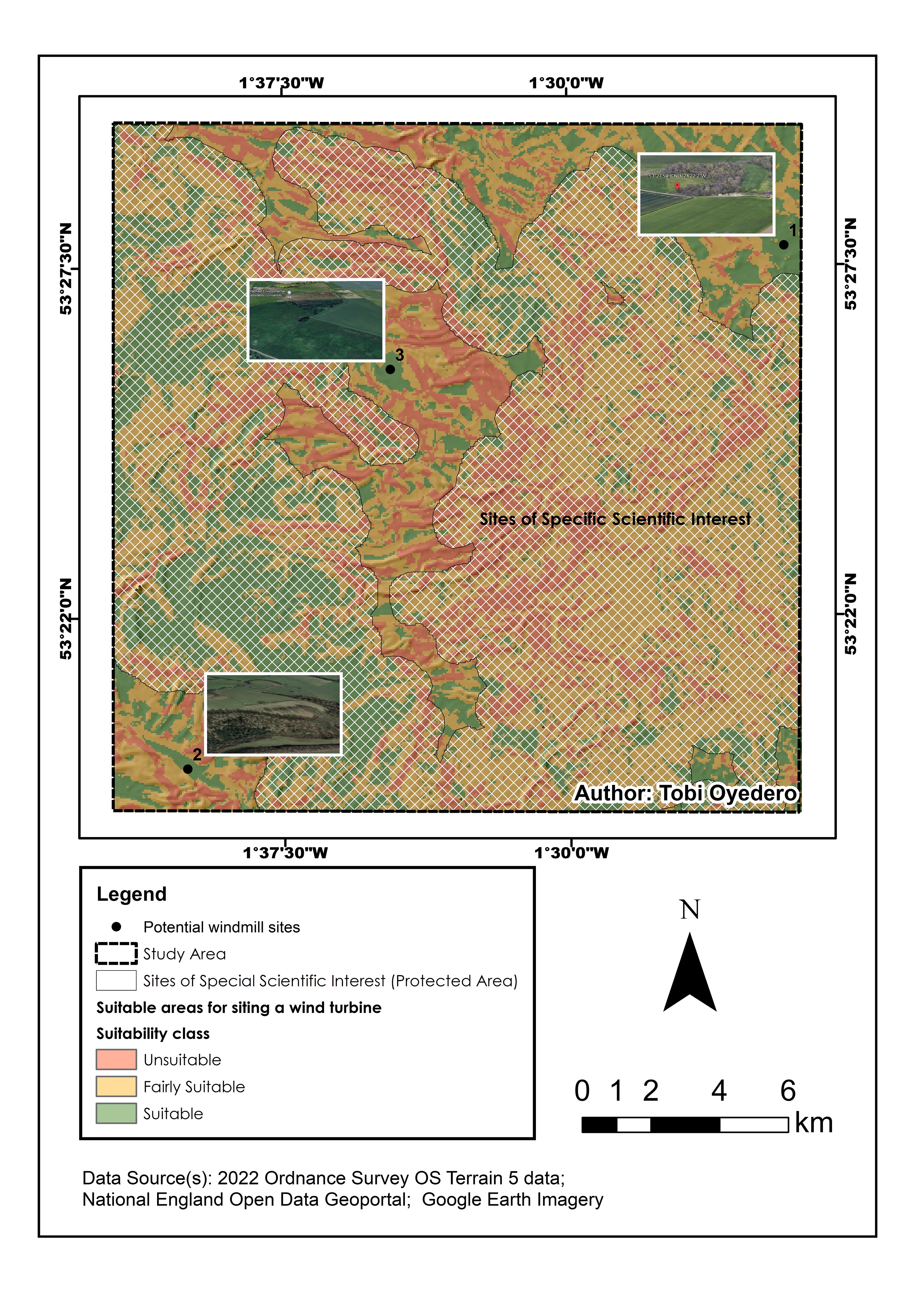 Windmill Site Suitability Map | Spatialnode
