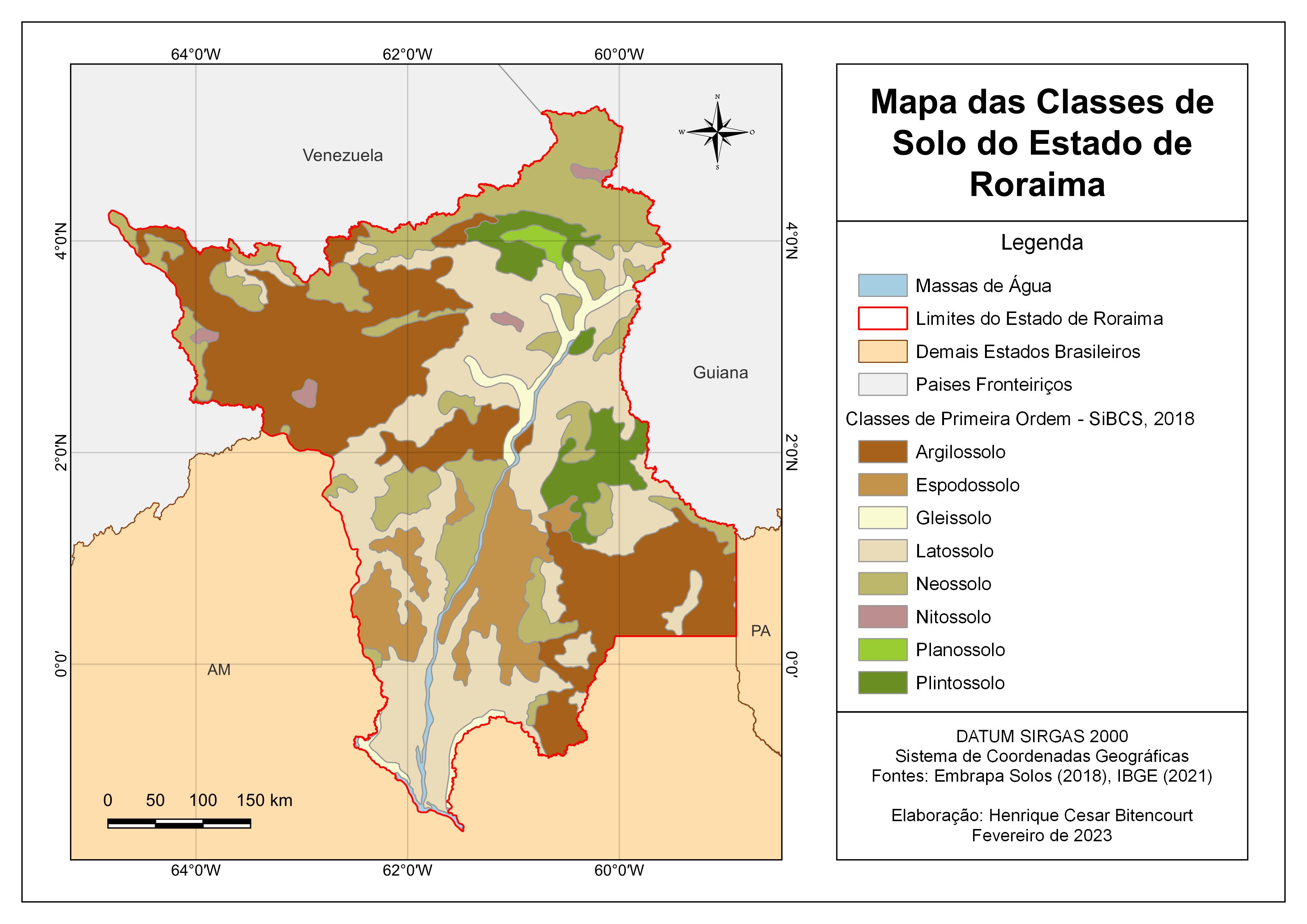 Mapa de Solos de Roraima | Spatialnode