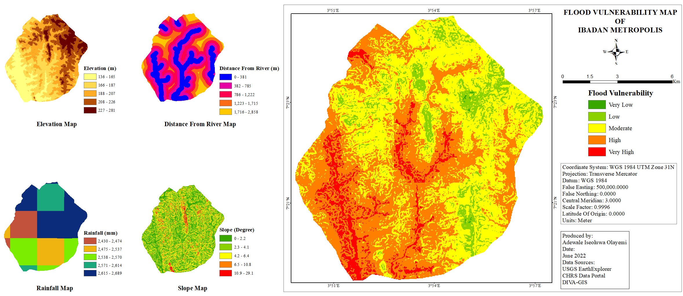 Flood Mapping of Ibadan Metropolis | Spatialnode