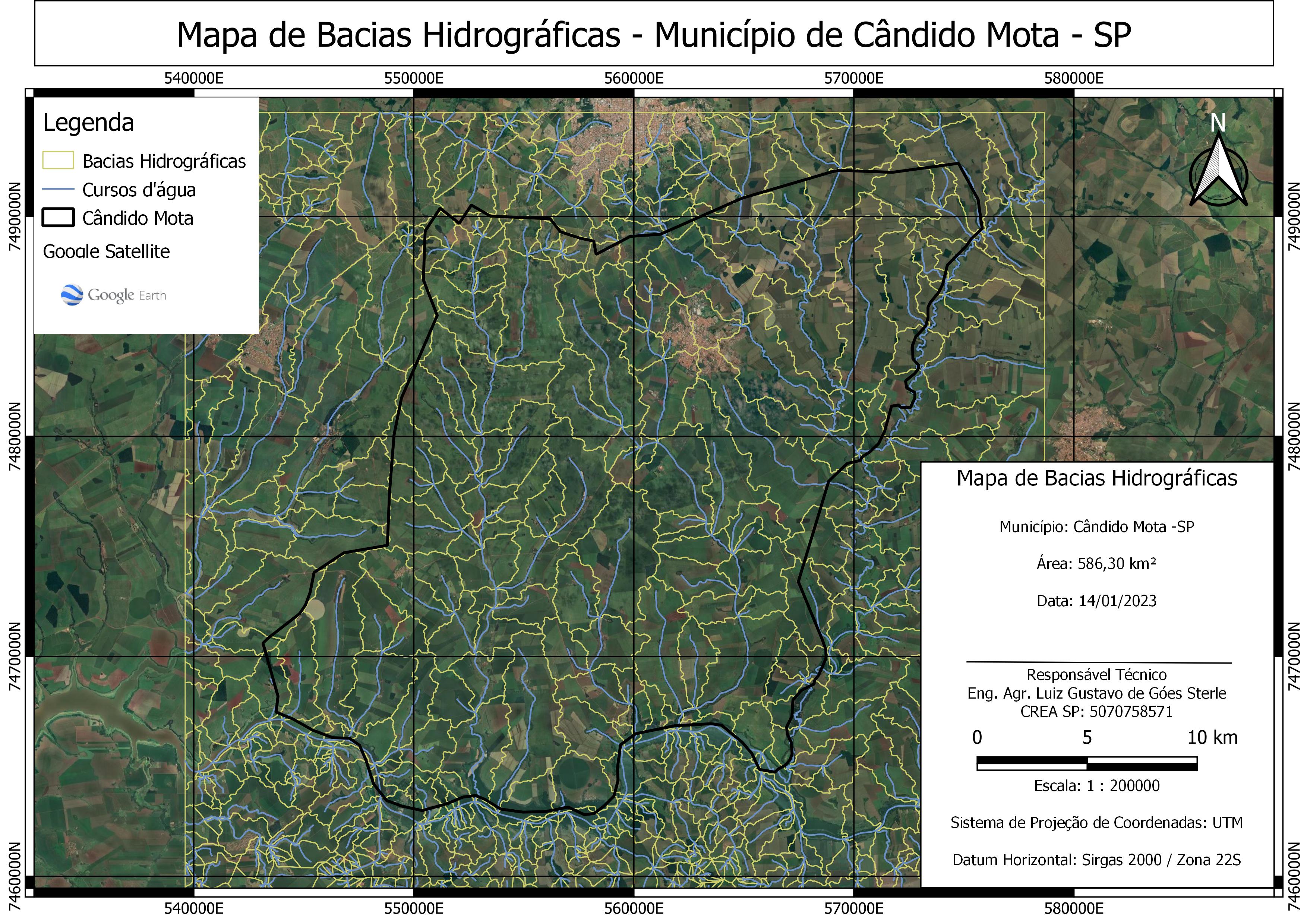 Bacias Hidrográficas com Cursos D'água | Spatialnode