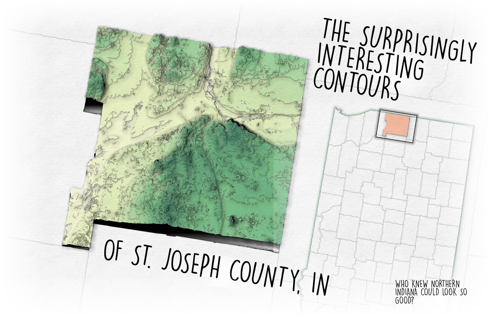 St. Joe County Contours | Spatialnode