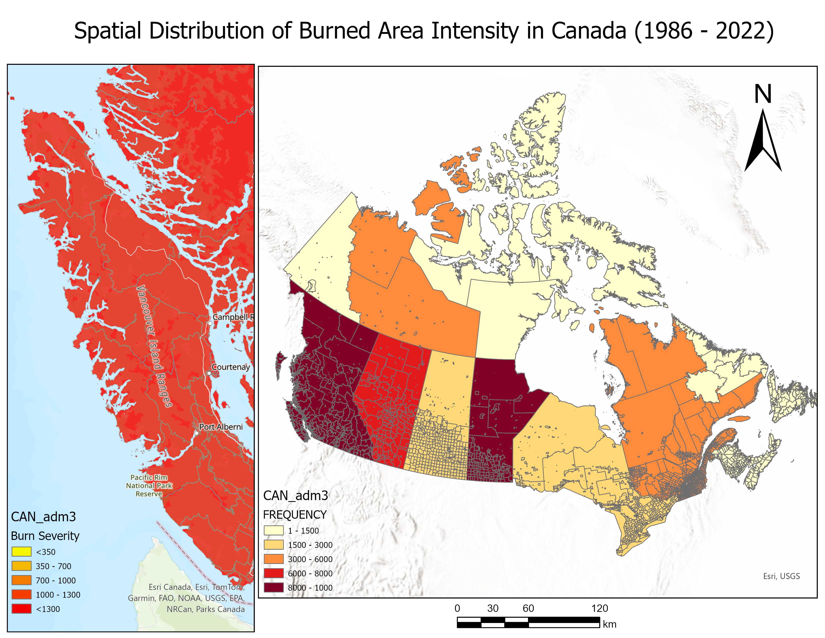 Spatial Distribution of Wildfire- Canada | Spatialnode