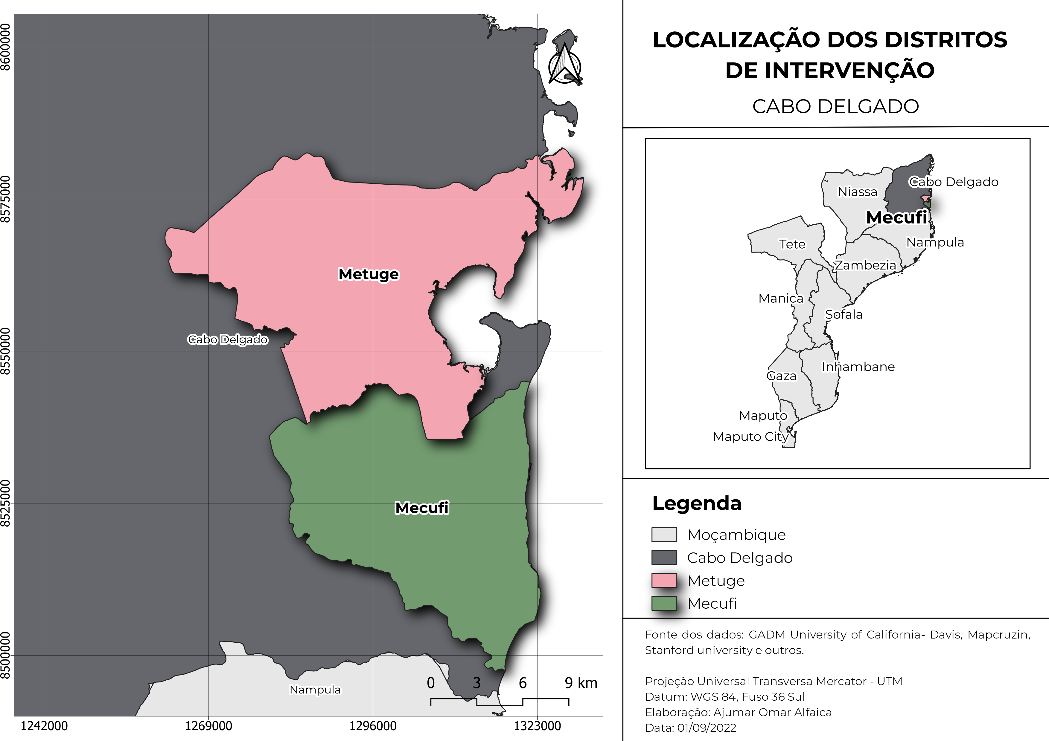 Localização de distritos de intervenção | Spatialnode