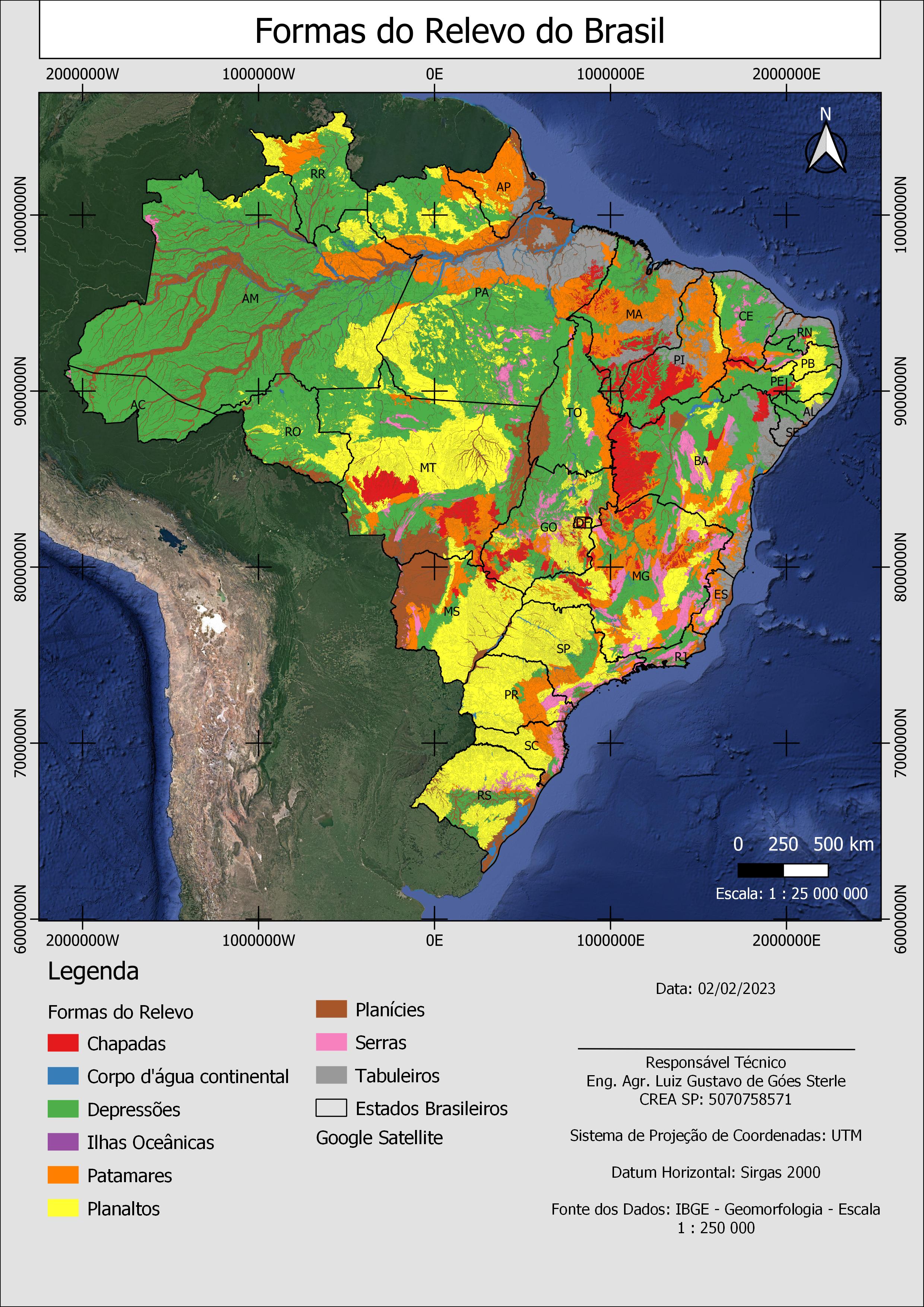 Formas do relevo do Brasil | Spatialnode