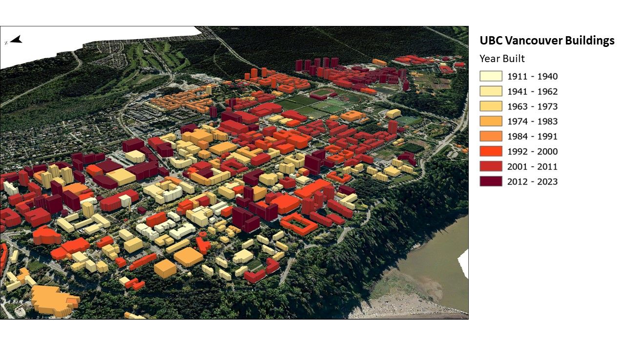 Interactive UBC Buildings Time Slider | Spatialnode