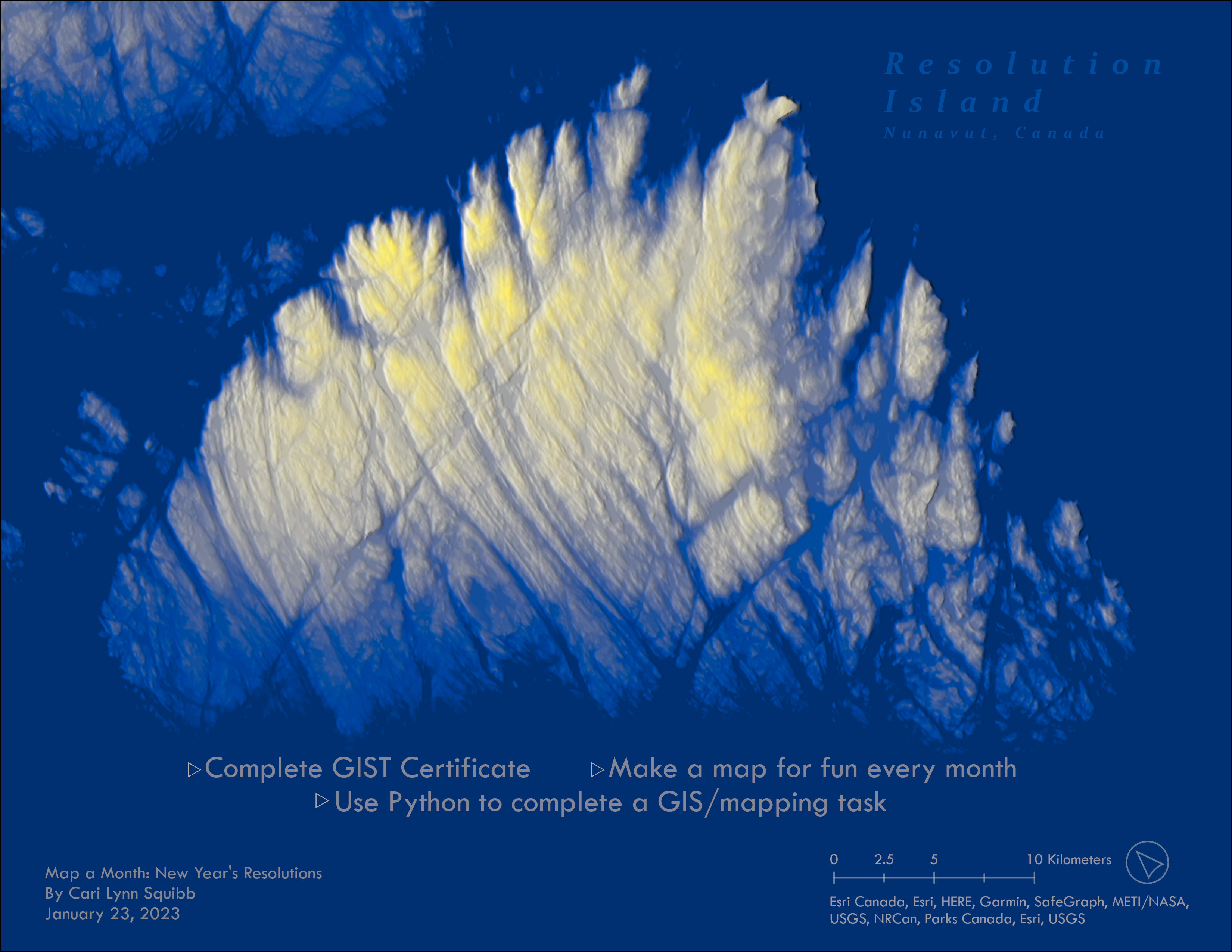 Map a Month: January | Spatialnode