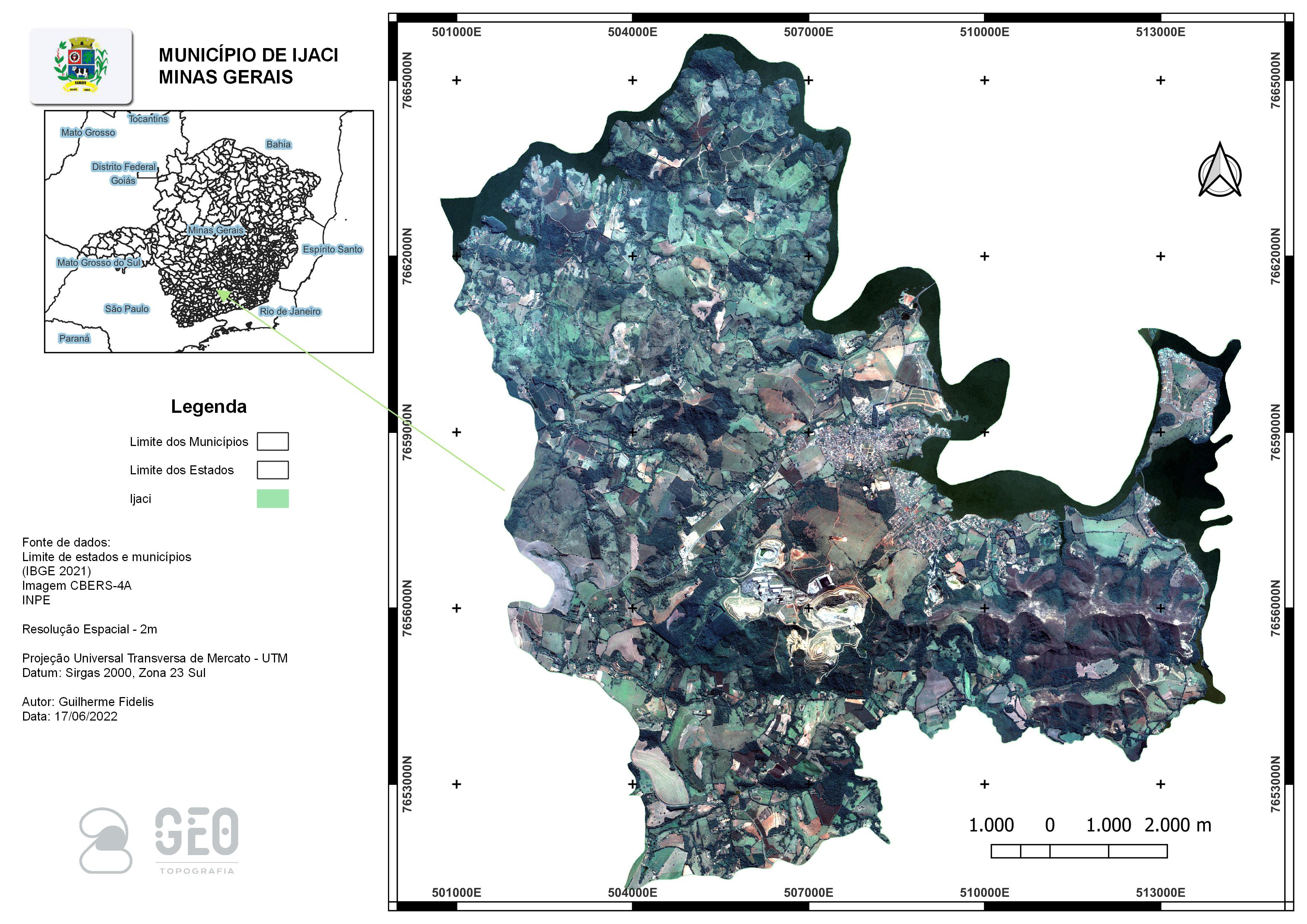 Imagem do município de Ijaci Mg | Spatialnode