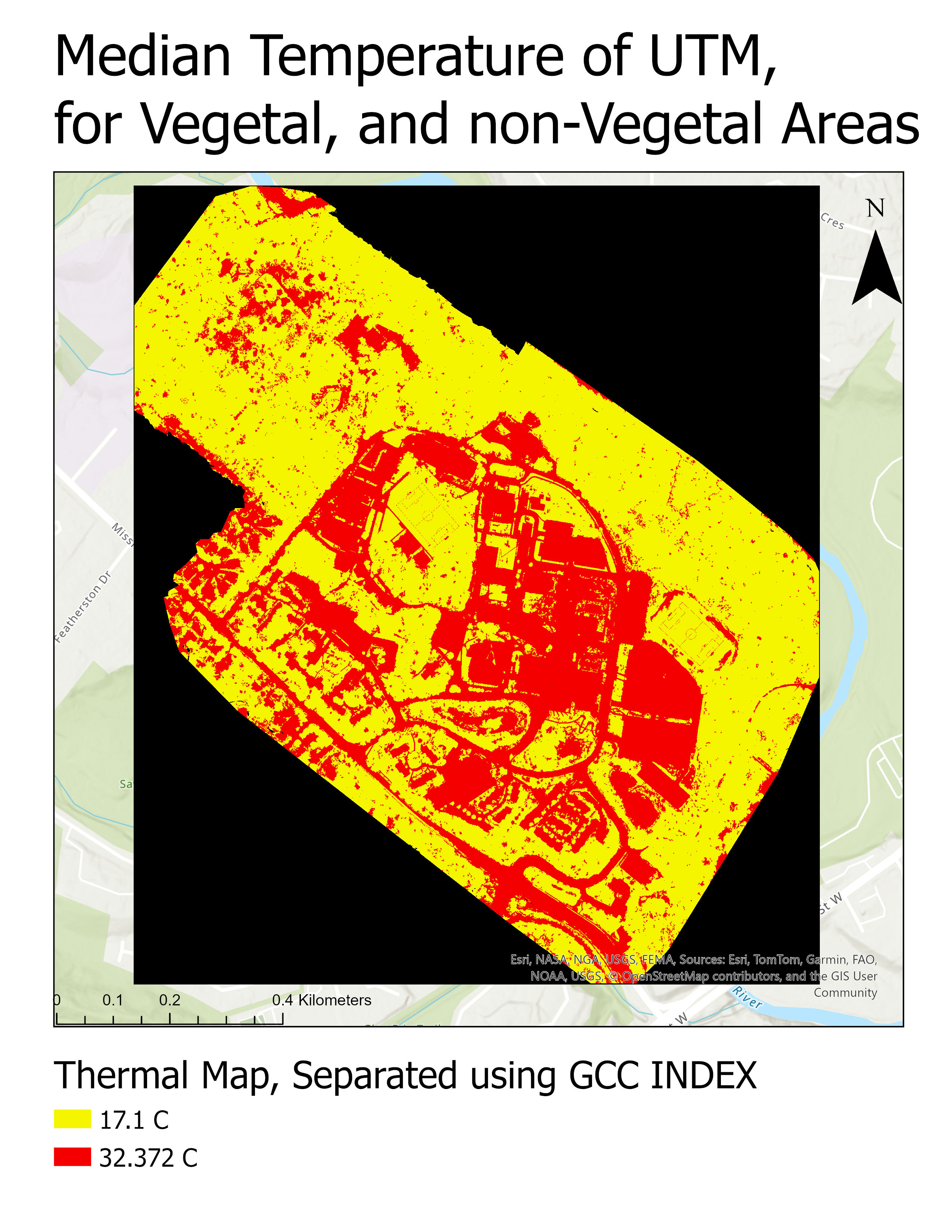 UTM Heat Patterns: Vegetated vs Built | Spatialnode