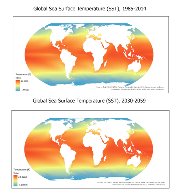 Mapping Historic vs Modeled SST | Spatialnode