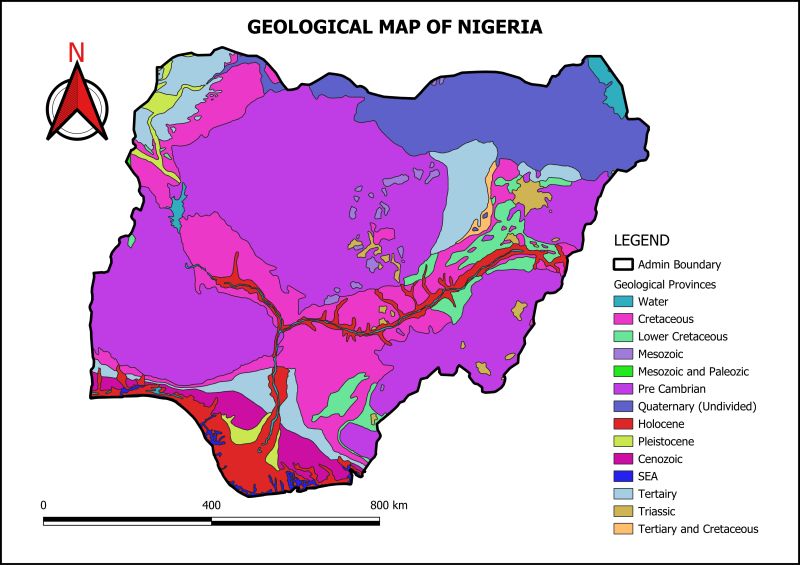 THE GEOLOGY OF NIGERIA | Spatialnode