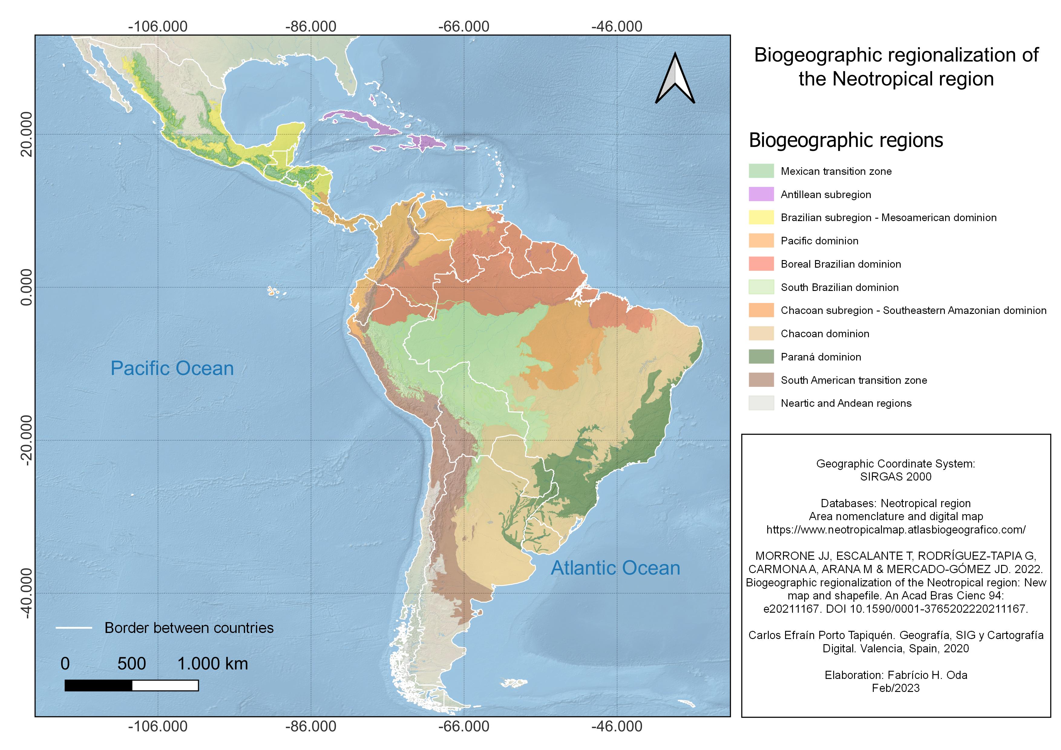 Thematic map - Biogeographic regions | Spatialnode