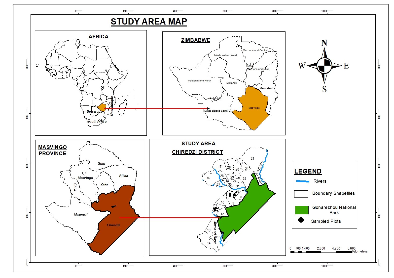 ZIMBABWE LOCATION CONTEXT MAP | Spatialnode