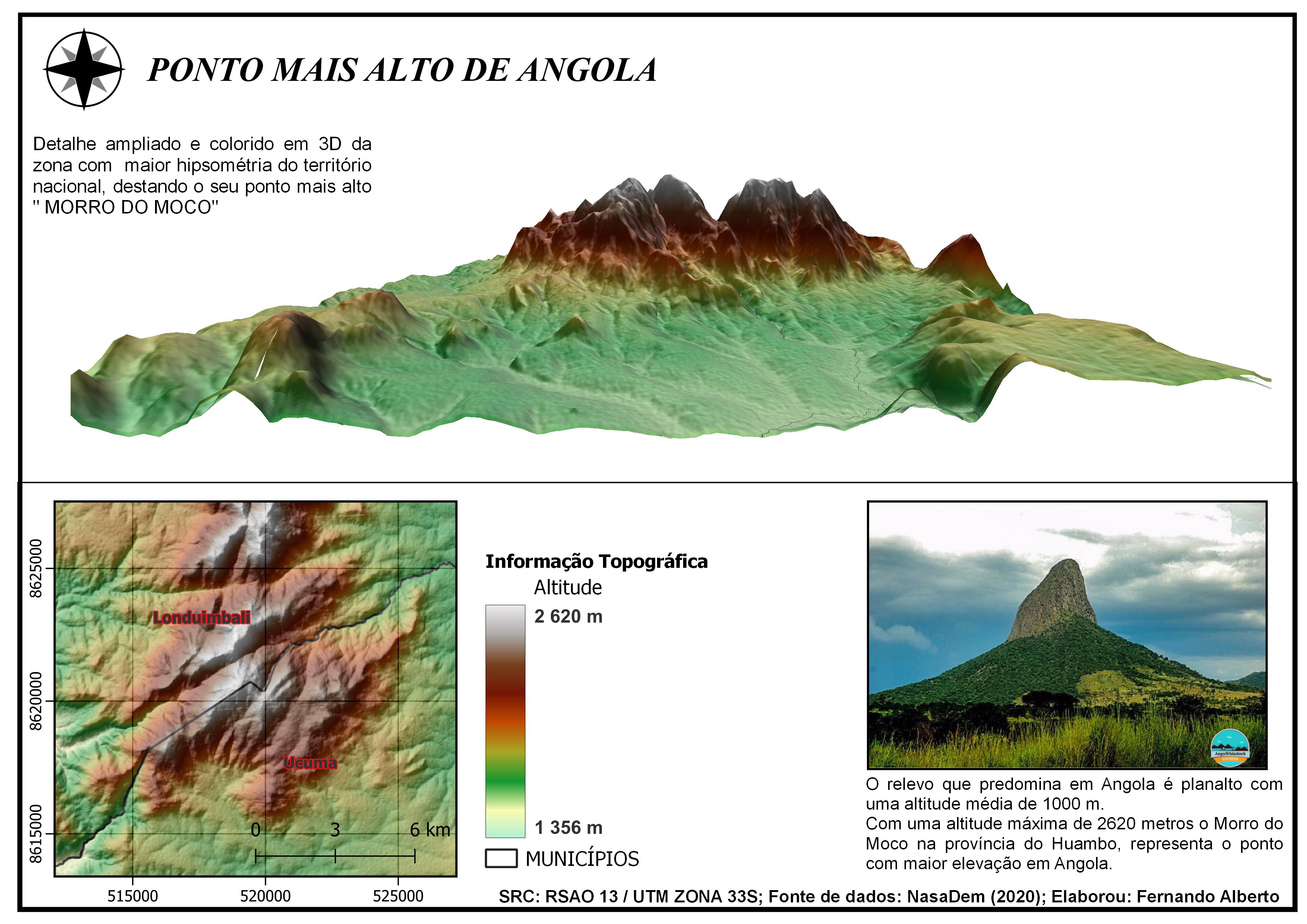Relevo Natural de Angola | Spatialnode