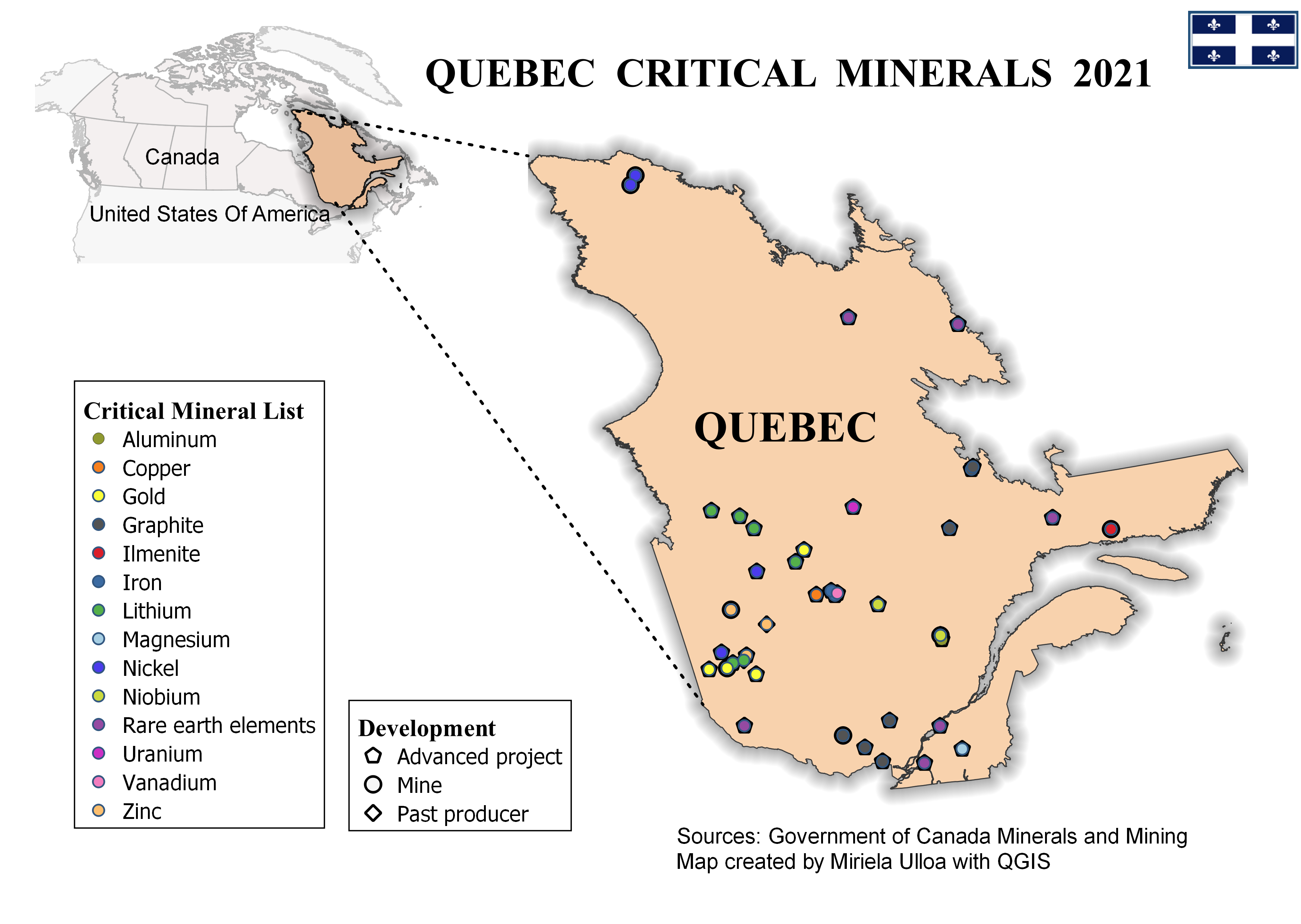 Critical Minerals in Quebec - Canada | Spatialnode