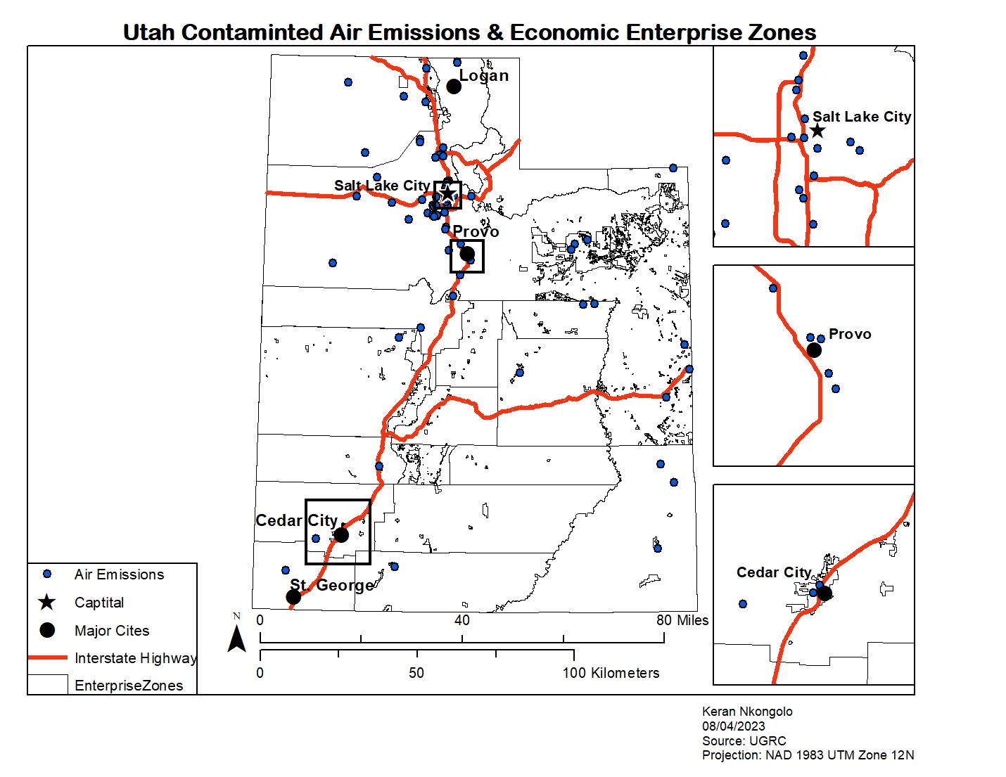 Utah Air Emissions | Spatialnode