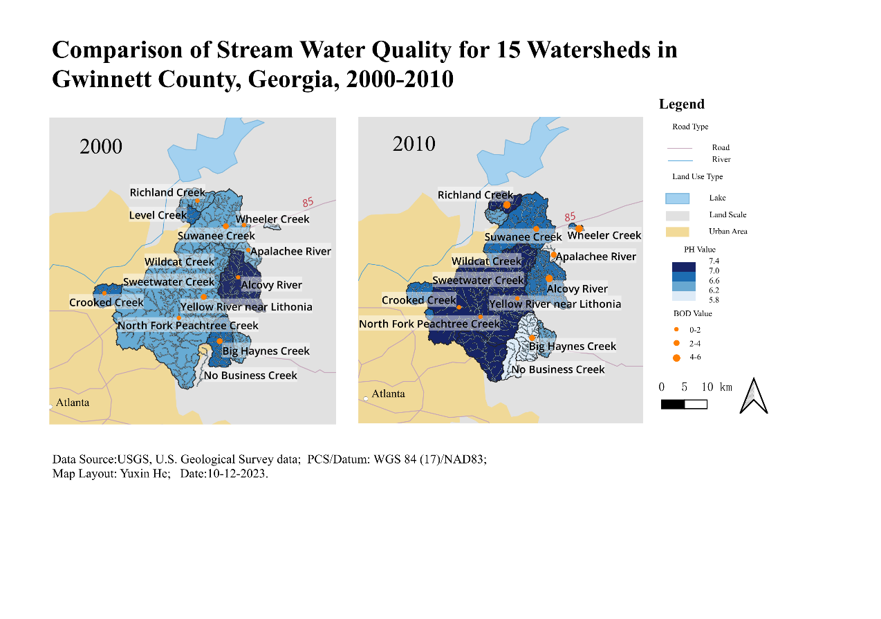 Water Quality Trends in Gwinnett County | Spatialnode