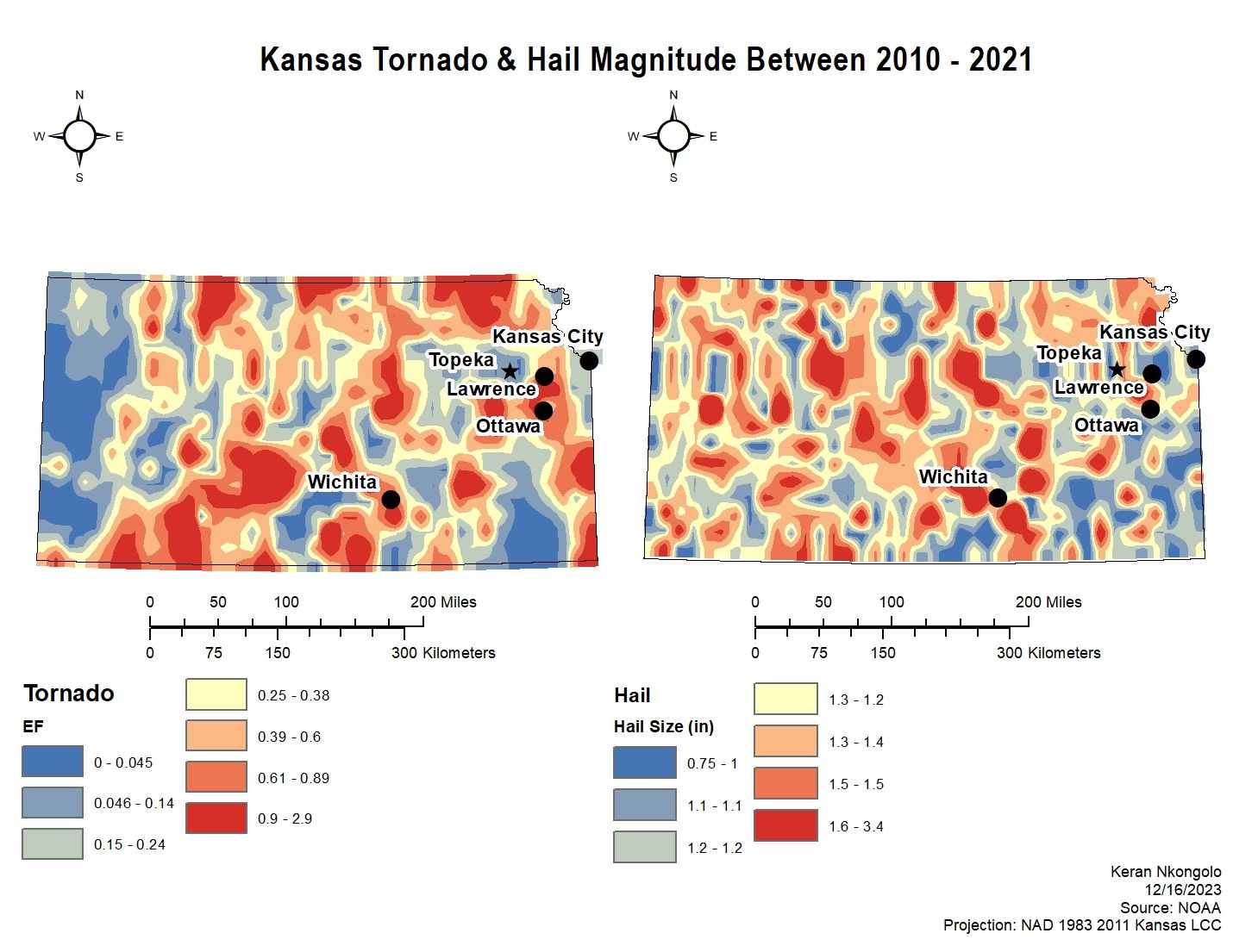 Kansas Tornado and Hail | Spatialnode