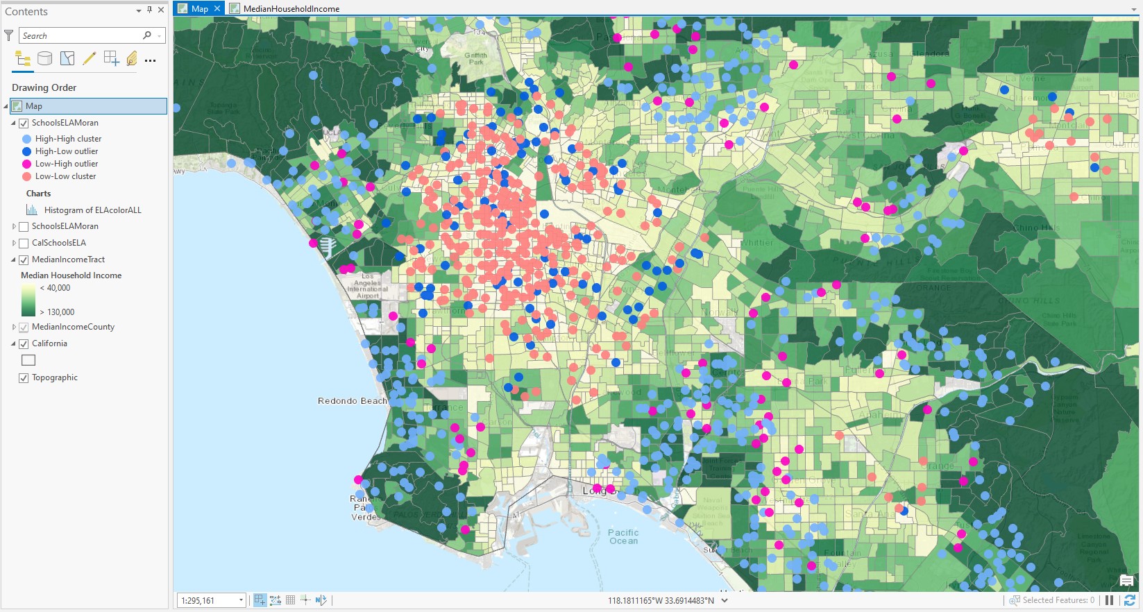 Schools rating and Household Income | Spatialnode