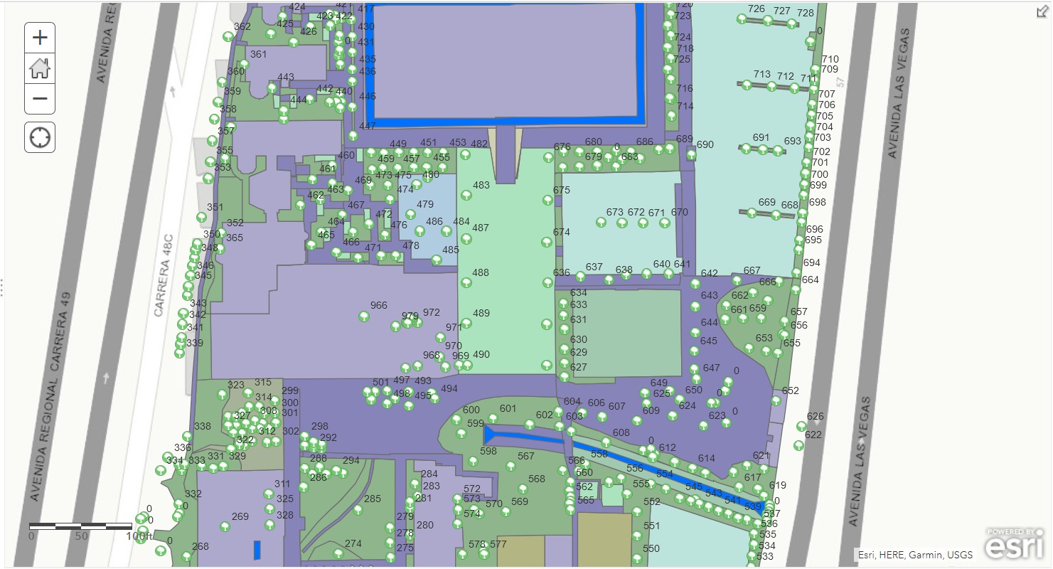 Trees of EAFIT University Campus | Spatialnode