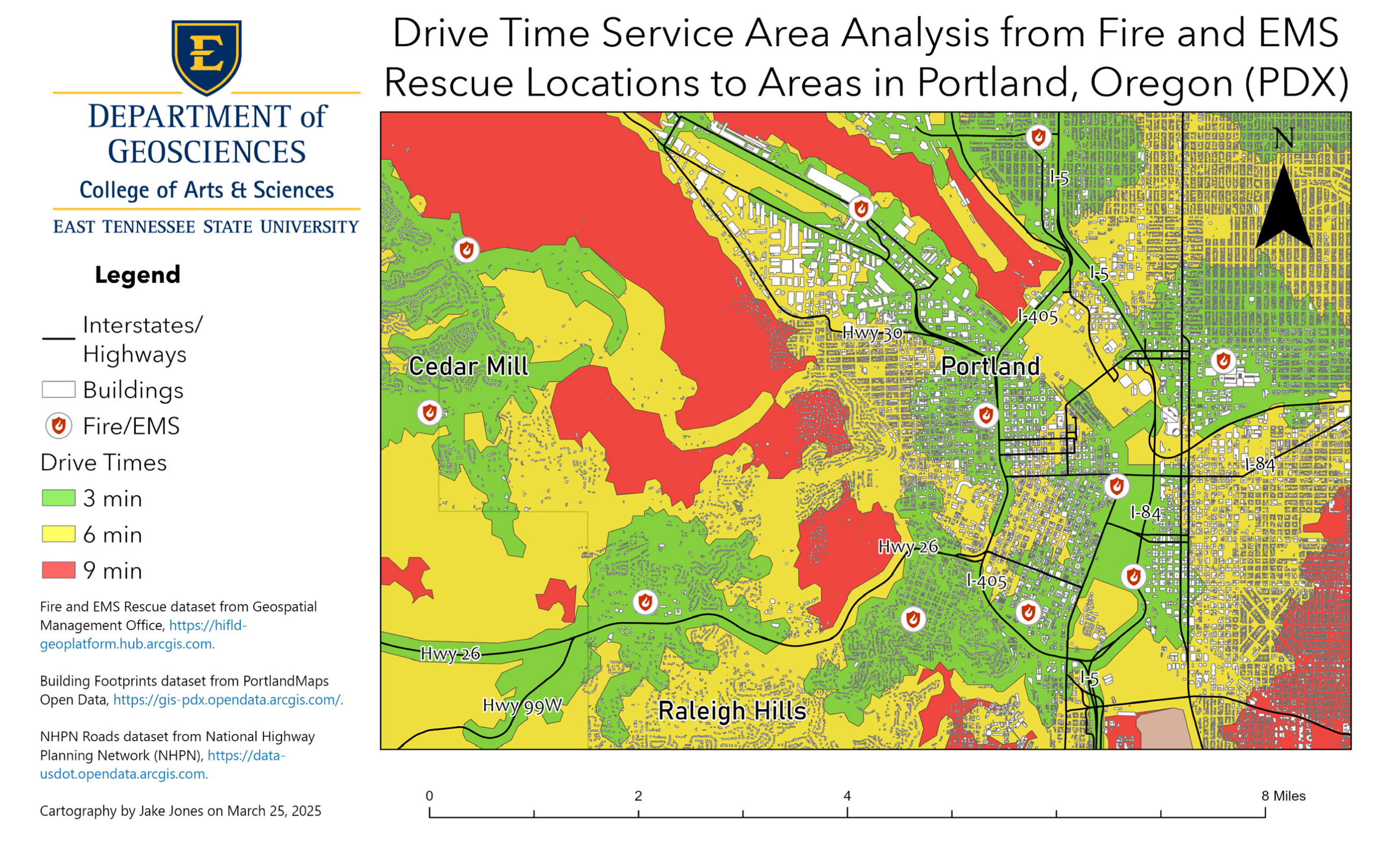 Drive Times for Fire and Rescue Services | Spatialnode