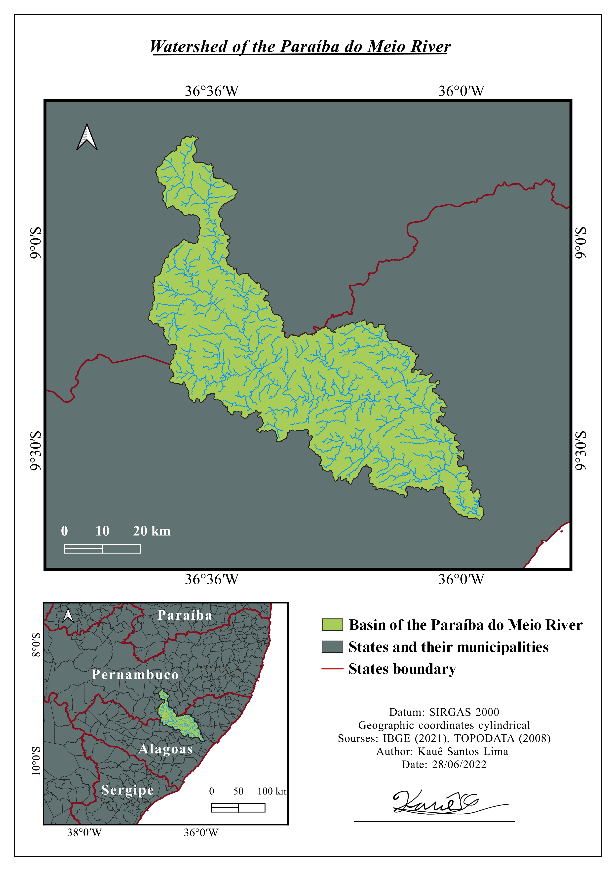 Watershed of the Paraíba do Meio River | Spatialnode