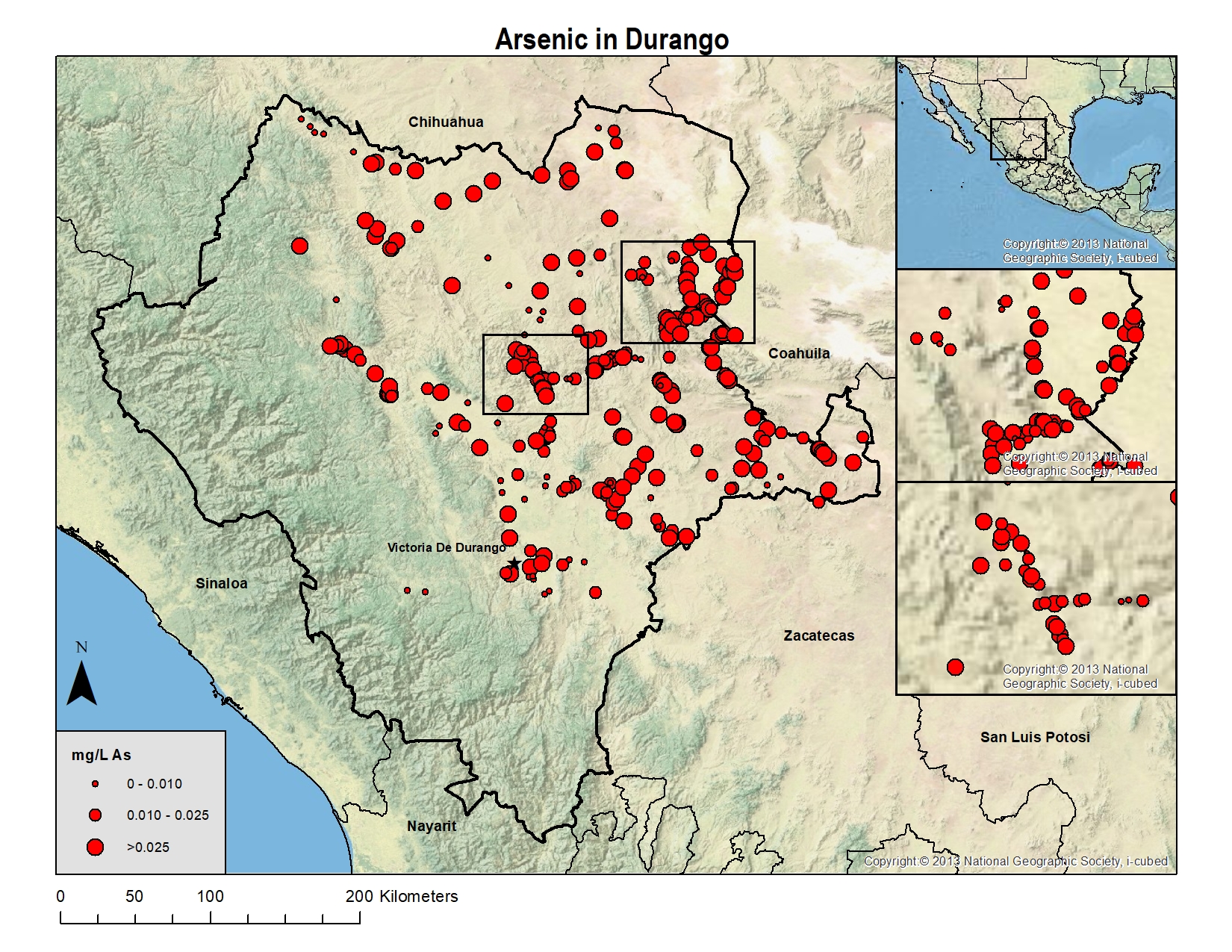 Arsenic in Durango, Mexico | Spatialnode