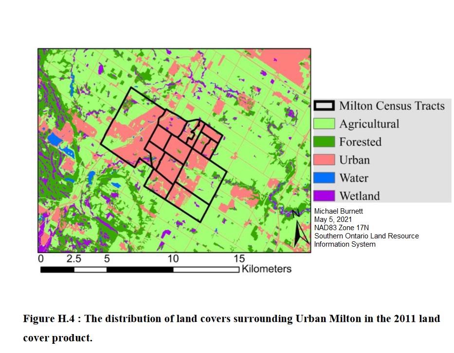 2011 Land Covers in Milton, Ontario | Spatialnode