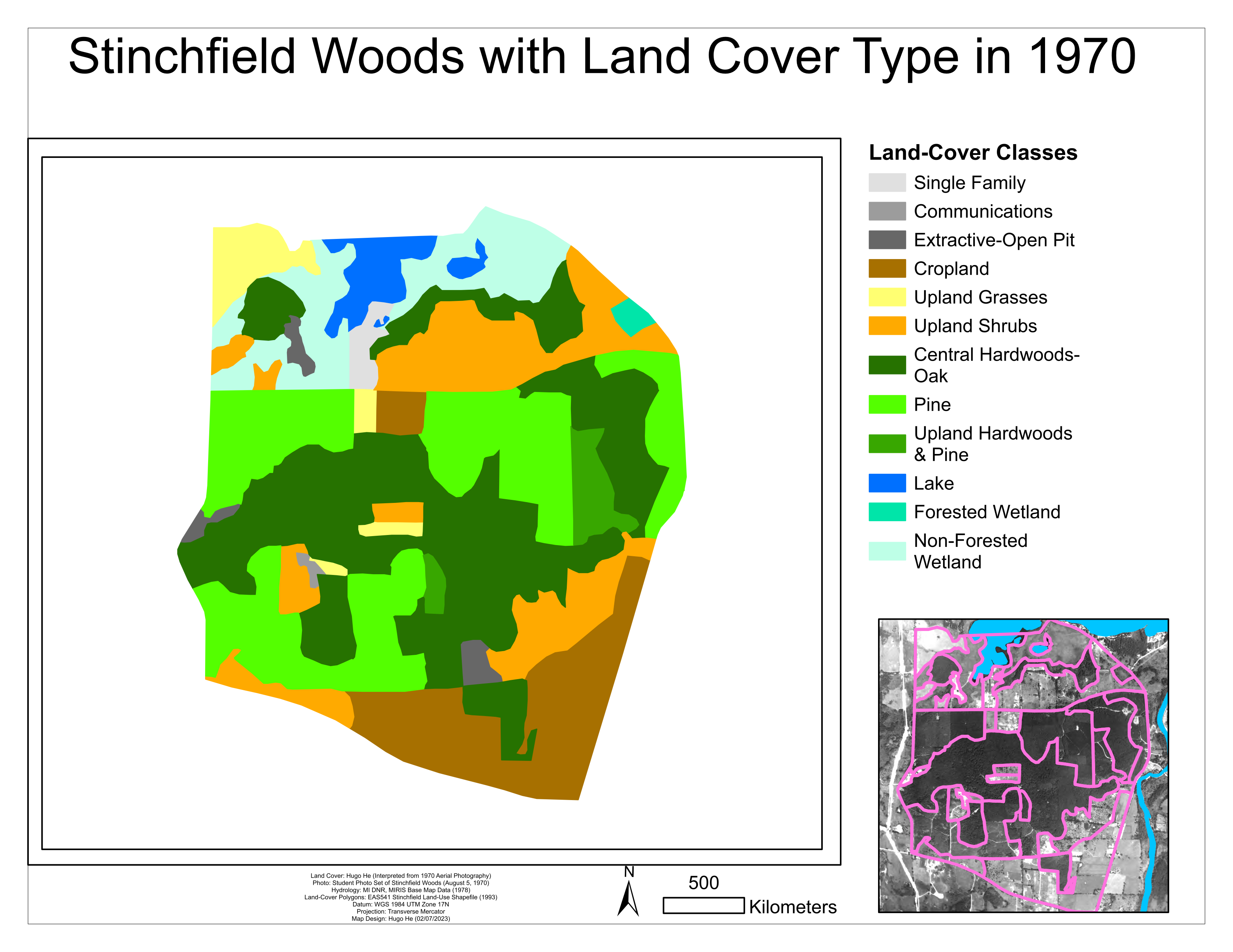 Stinchfield Woods Land Cover | Spatialnode
