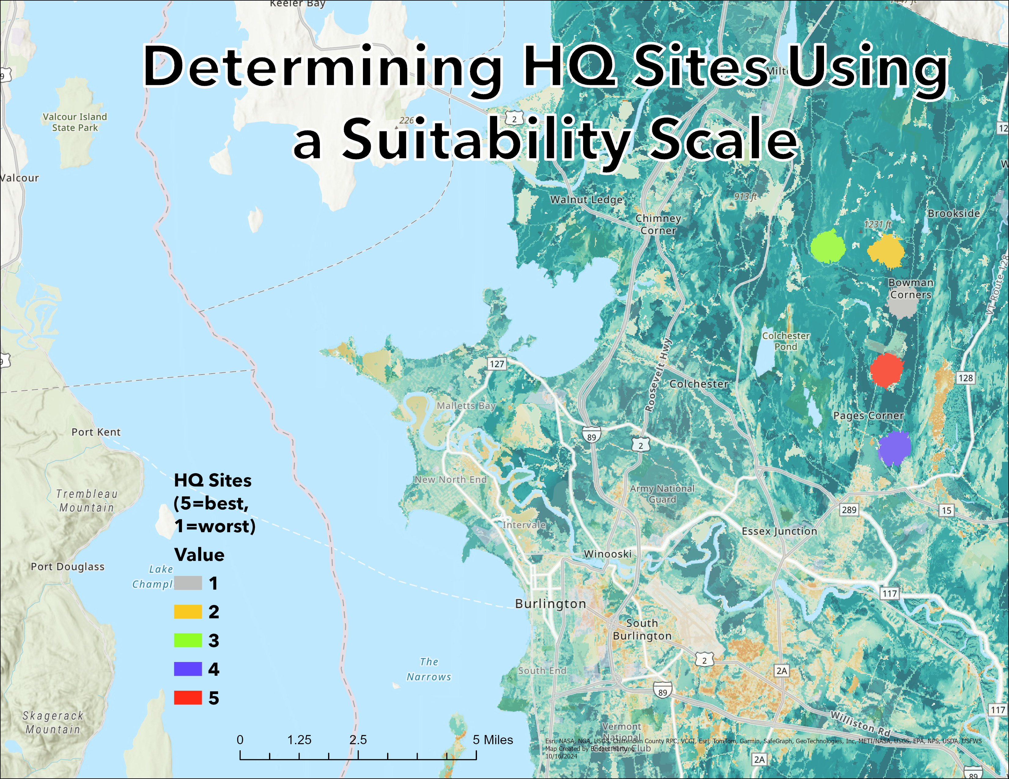Suitability Scale Analysis for HQ site | Spatialnode