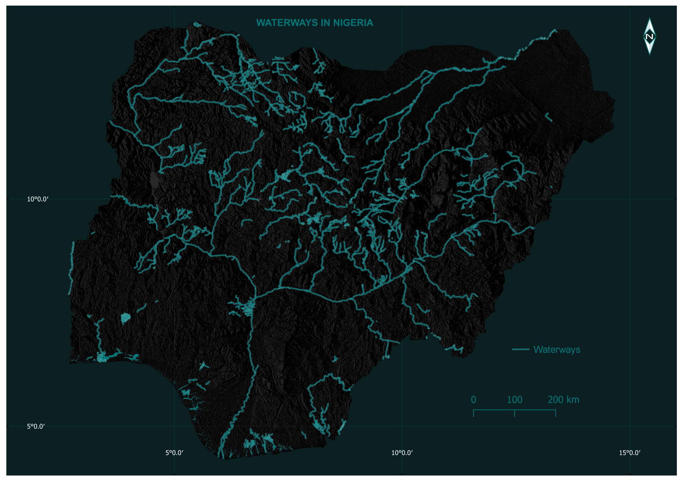 Waterways in Nigeria. | Spatialnode