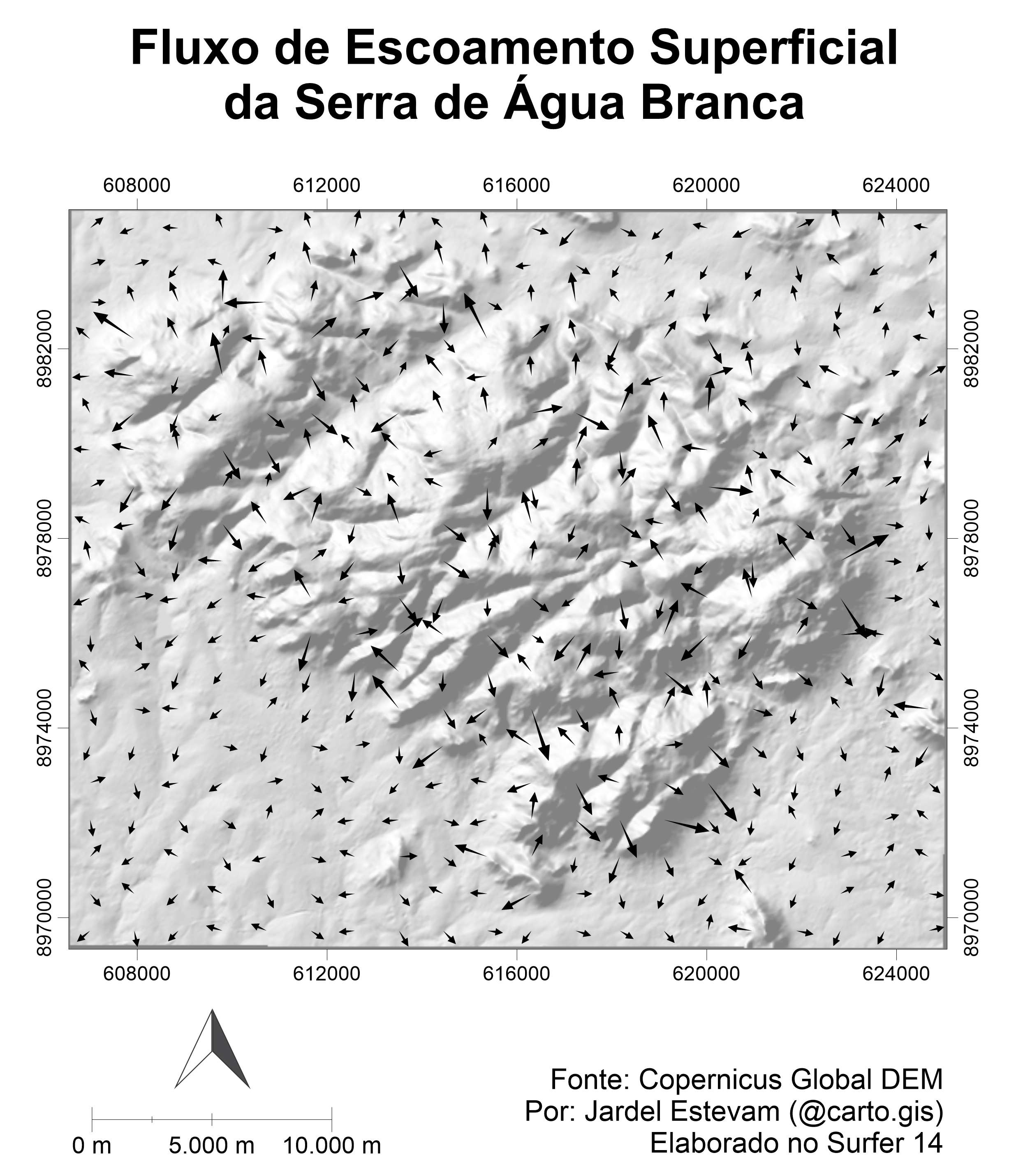 Mapa de fluxo de sedimentos | Spatialnode