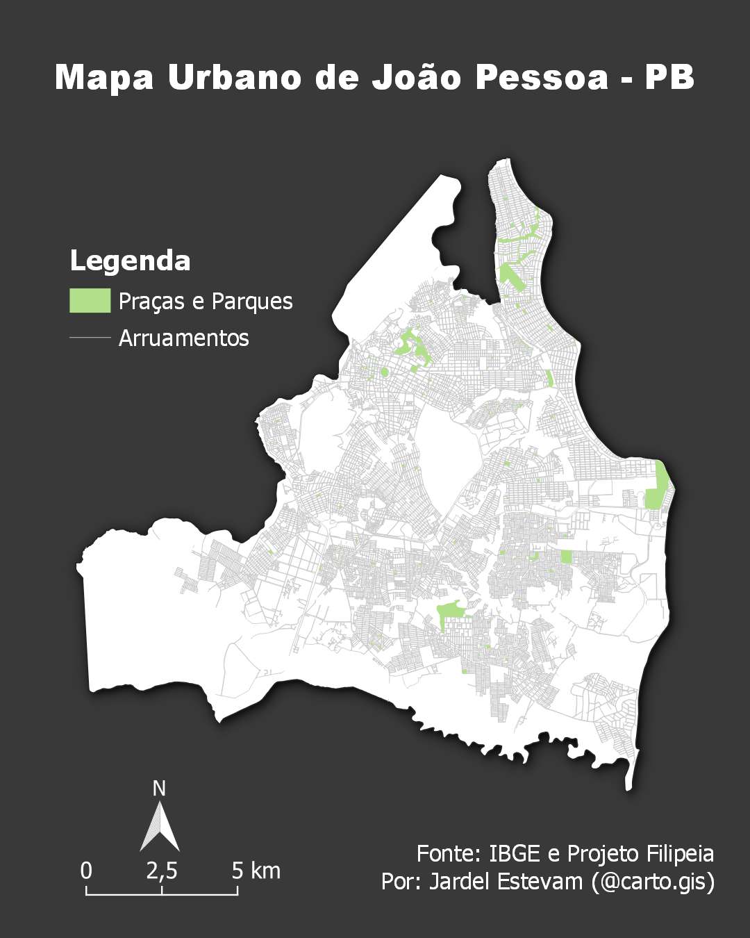 Mapa urbano de João Pessoa - PB | Spatialnode