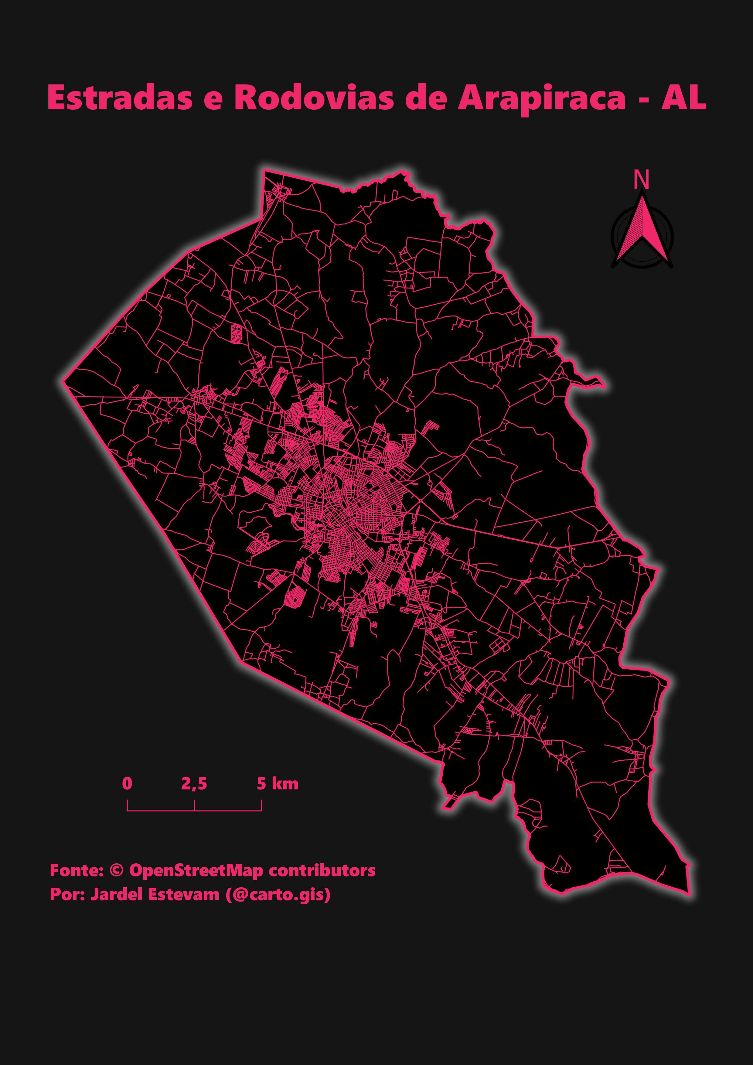 Estradas e Rodovias de Arapiraca | Spatialnode