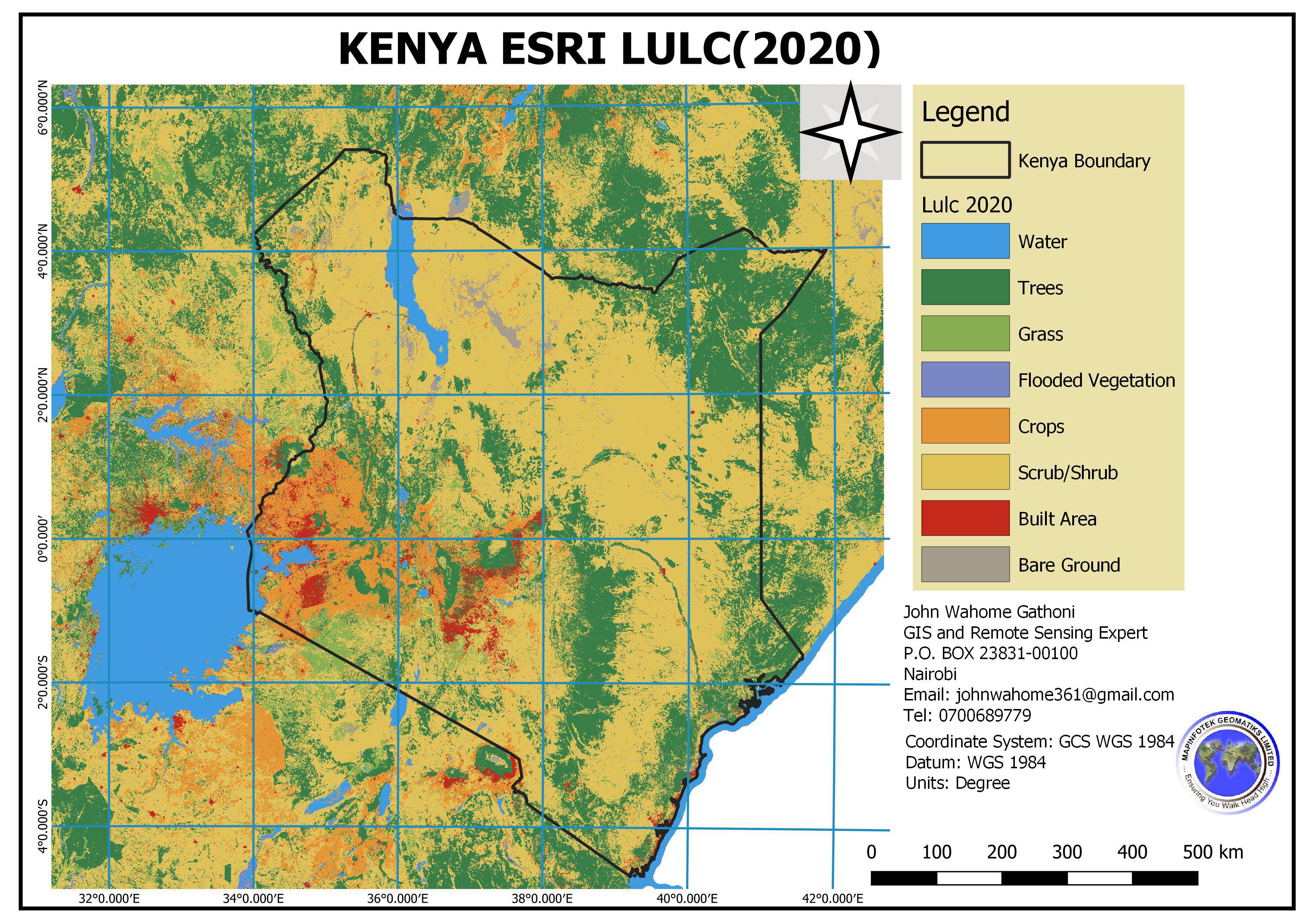 KENYA ESRI LULC 2020 | Spatialnode