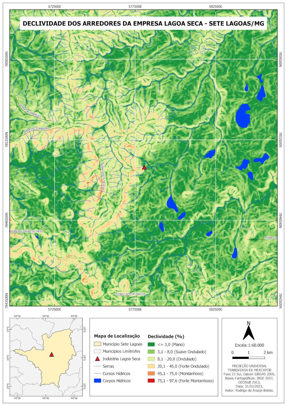 Mapa de Declividade | Spatialnode