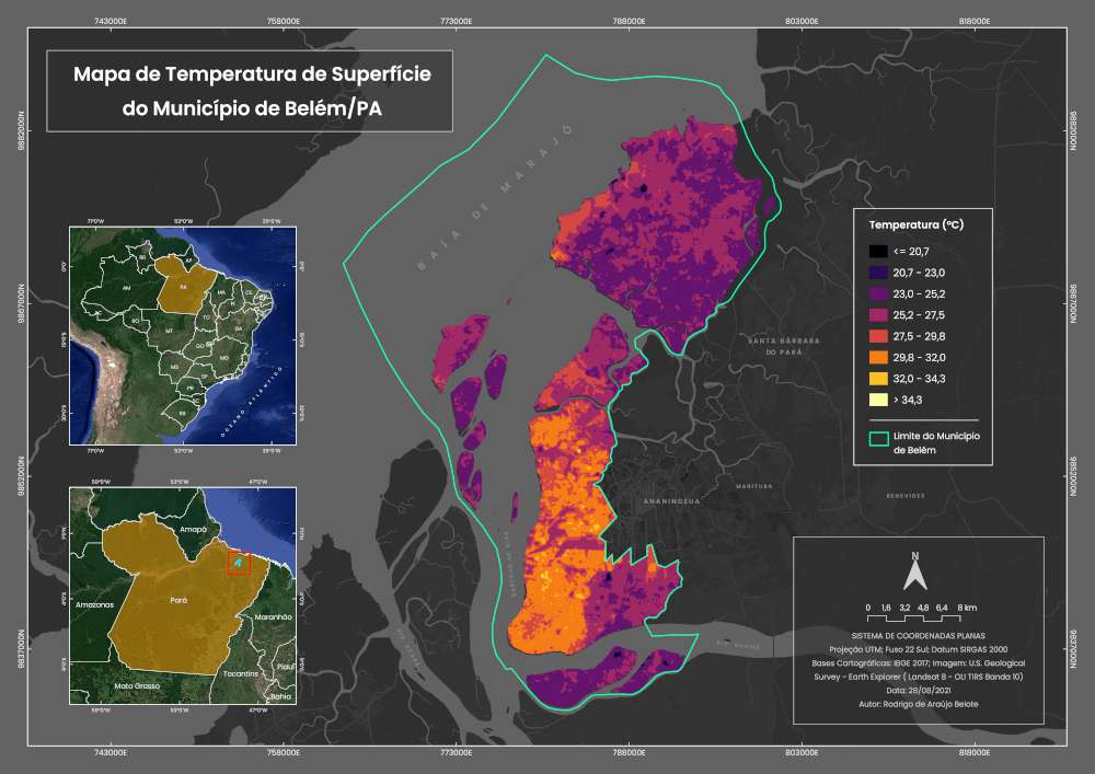 Mapa de Temperatura Superficial | Spatialnode