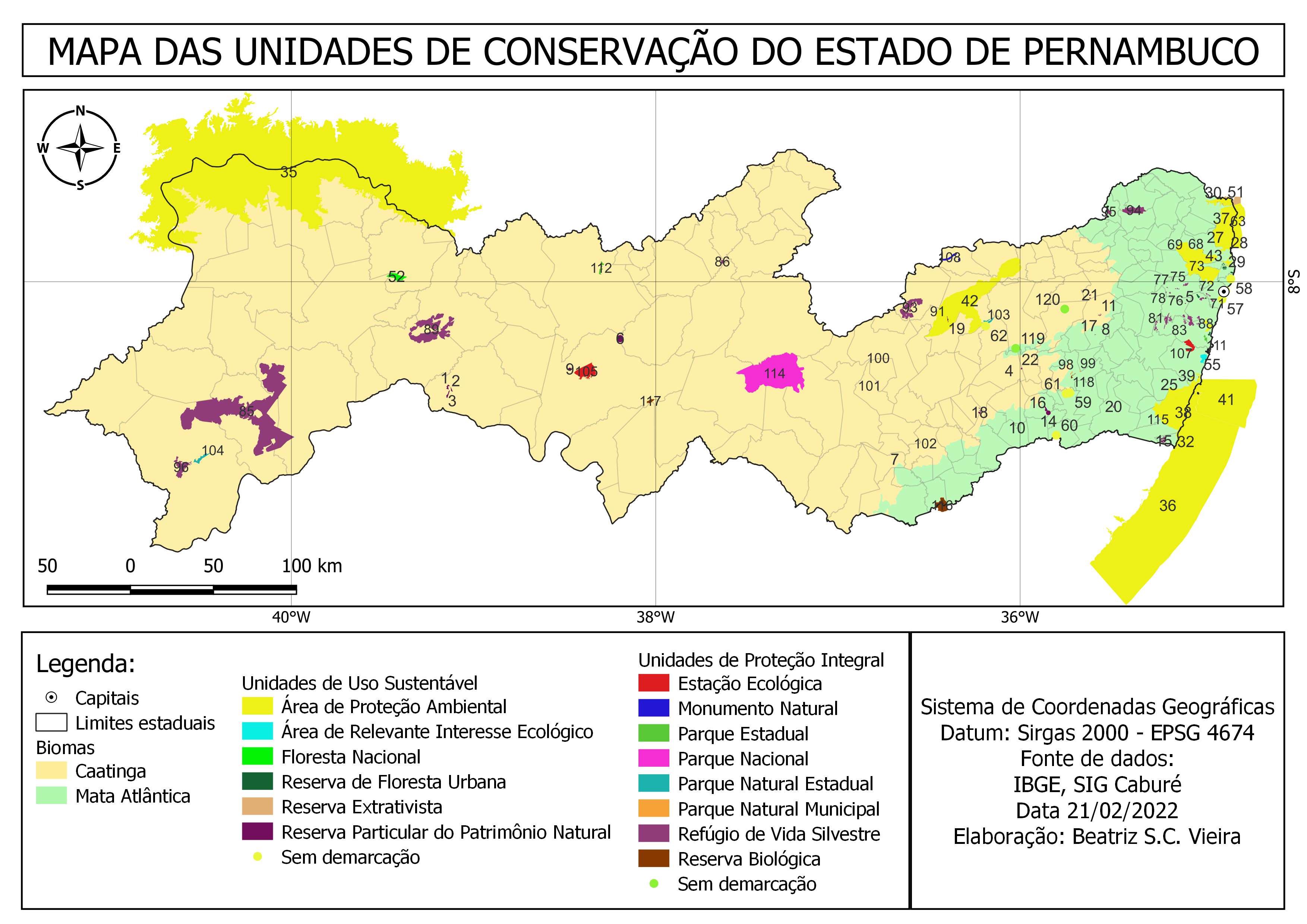 UNIDADES DE CONSERVAÇÃO EM PERNAMBUCO | Spatialnode