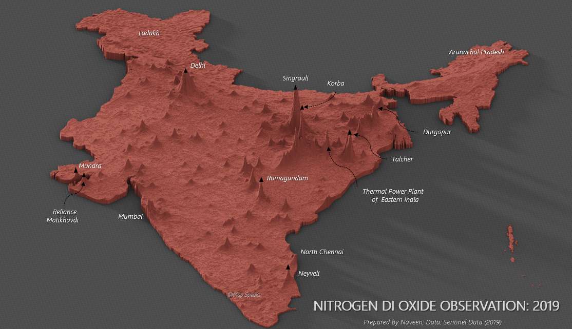 NITROGEN DI OXIDE OBSERVATION:2019 | Spatialnode