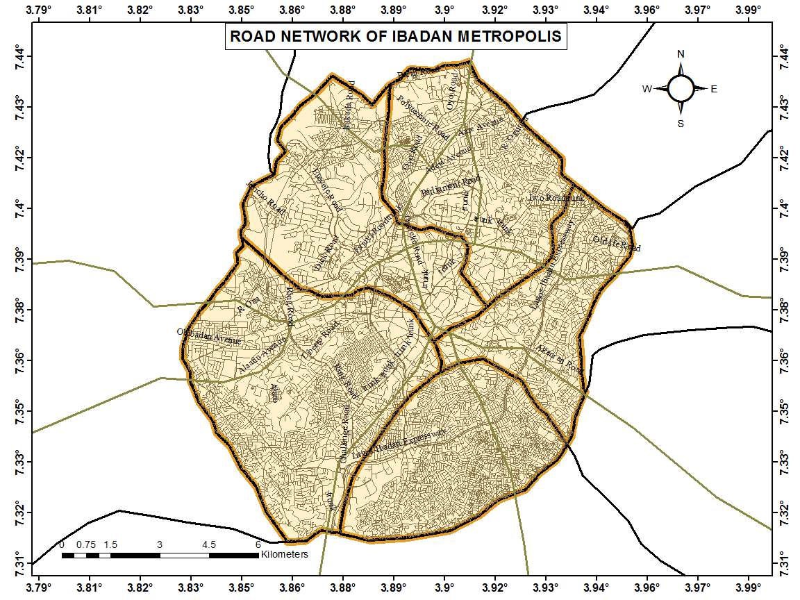 Road network analysis of Ibadan metro | Spatialnode
