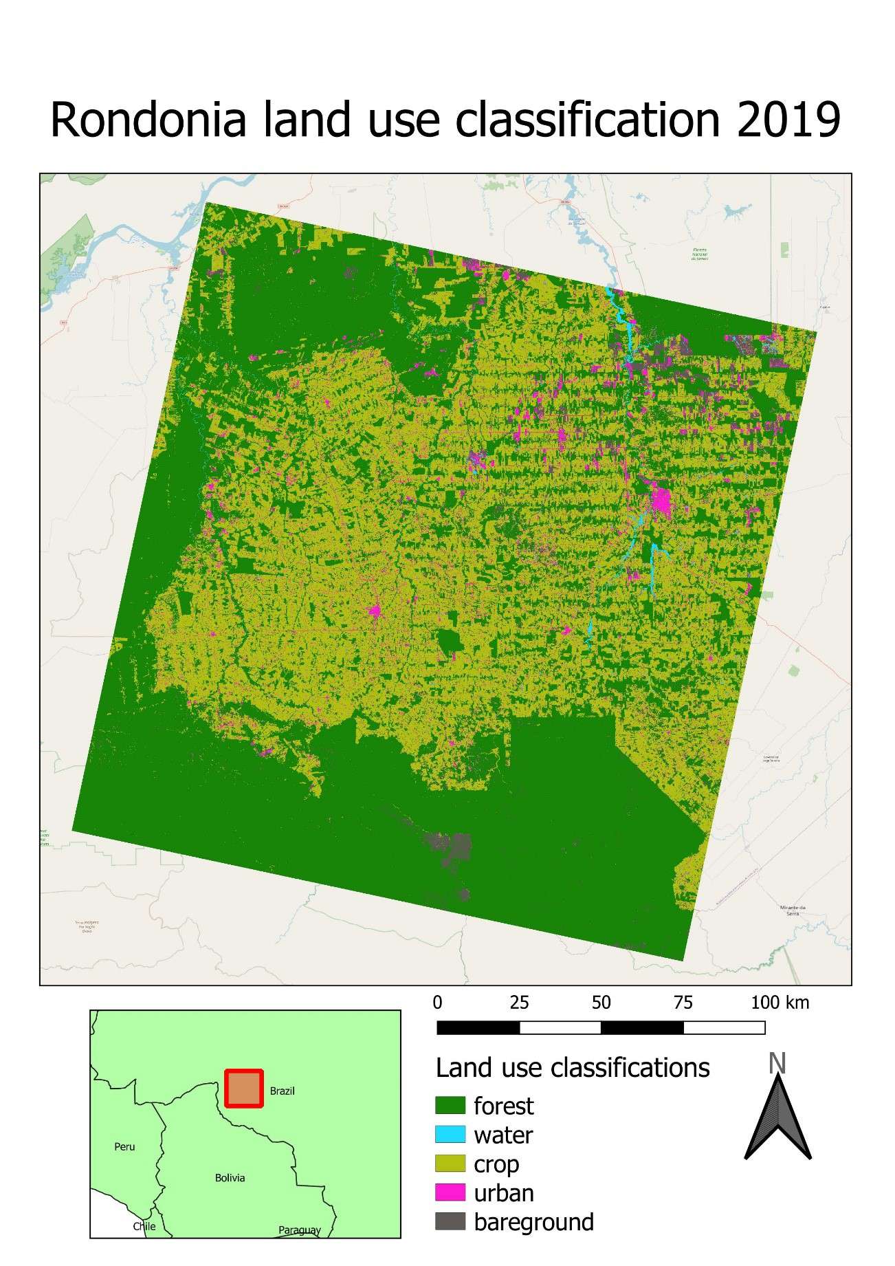 Rondonia land use classifcation | Spatialnode