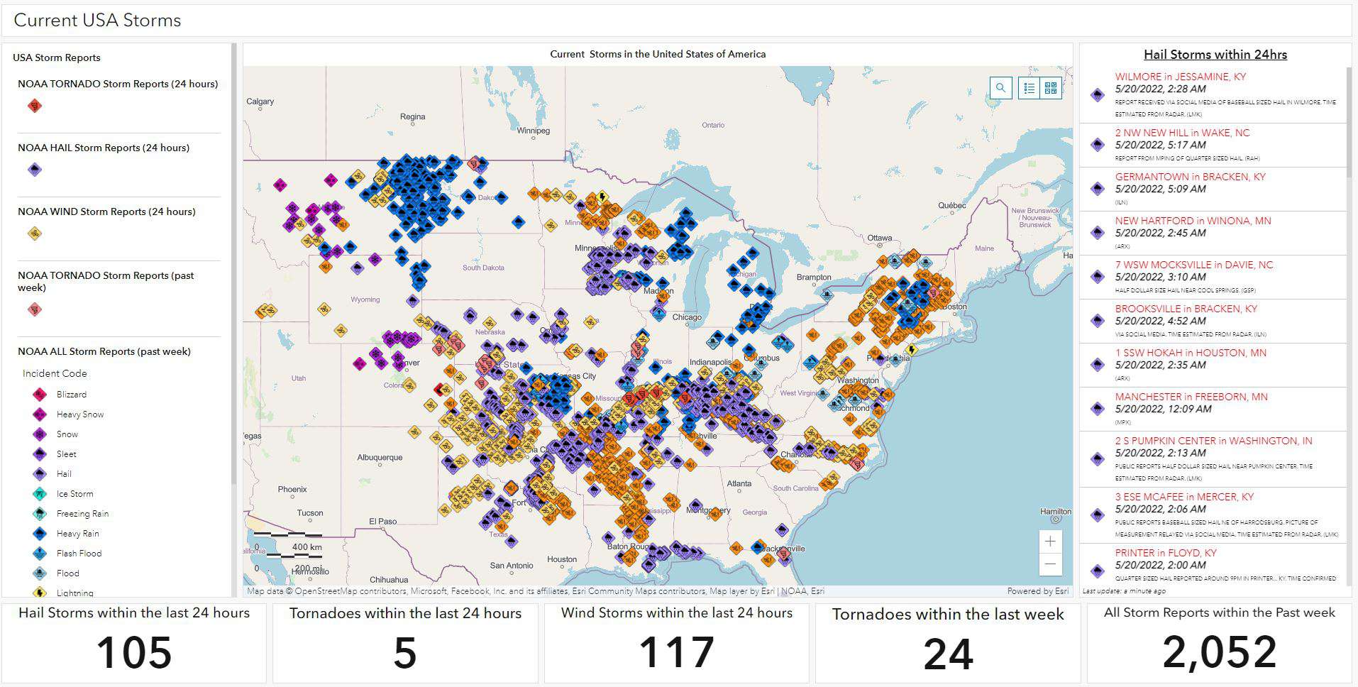 Storms in the United States | Spatialnode