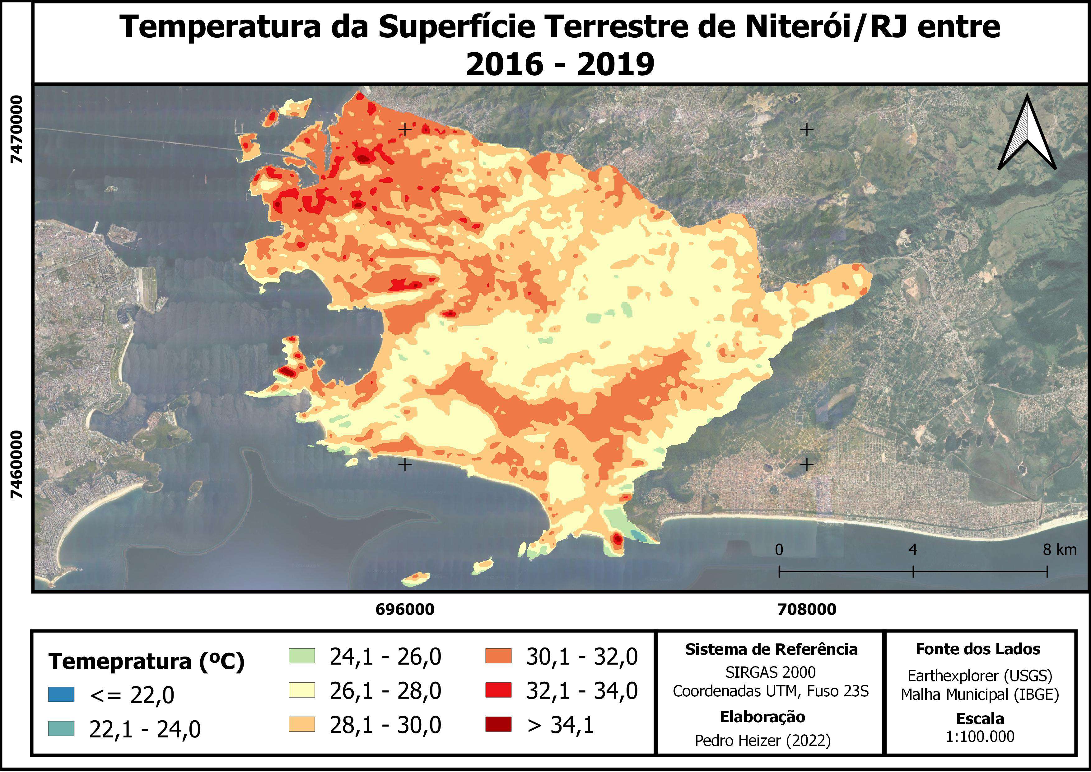 Land Surface Temperature of Niterói/RJ | Spatialnode
