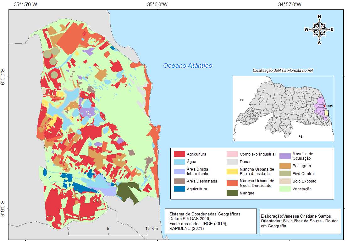 Mapa uso e cobertura da terra | Spatialnode