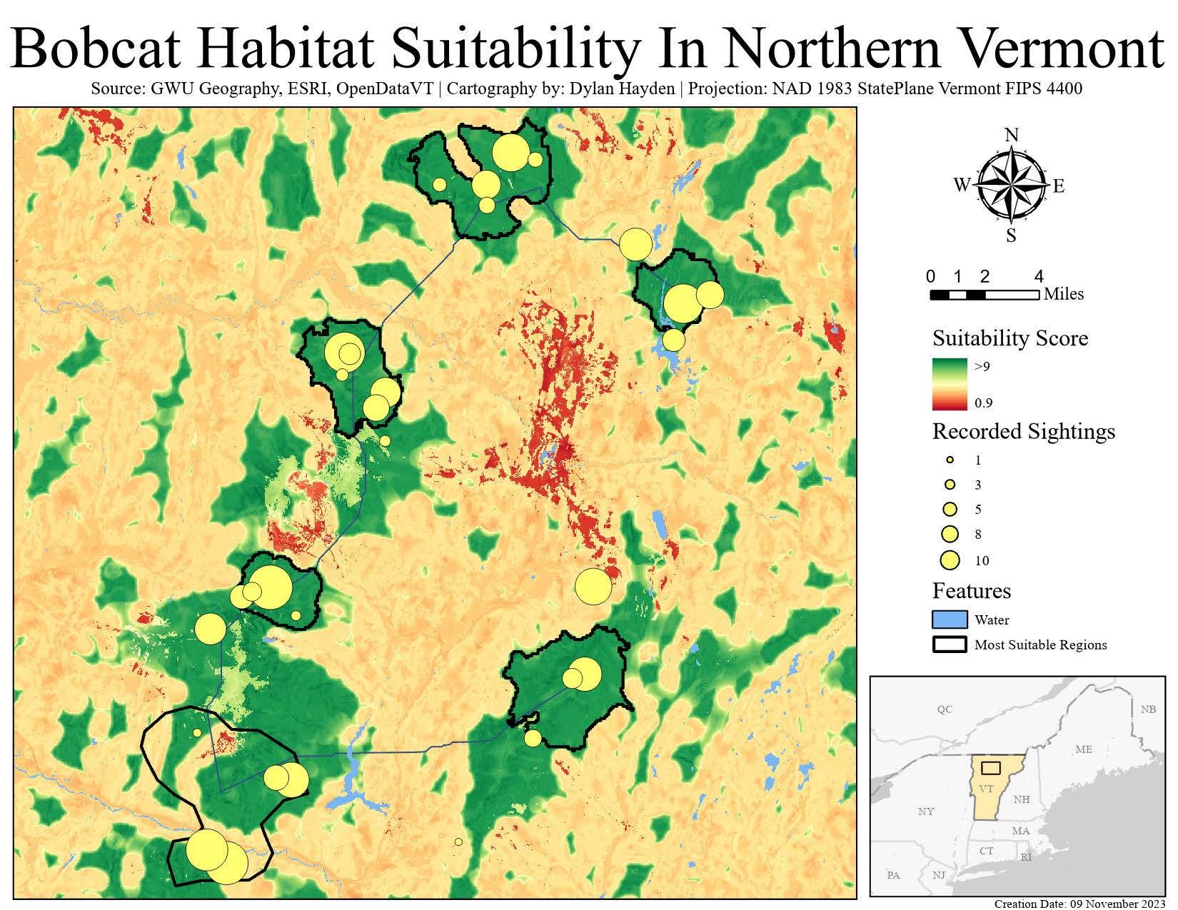 Bobcat Habitat Suitability | Spatialnode