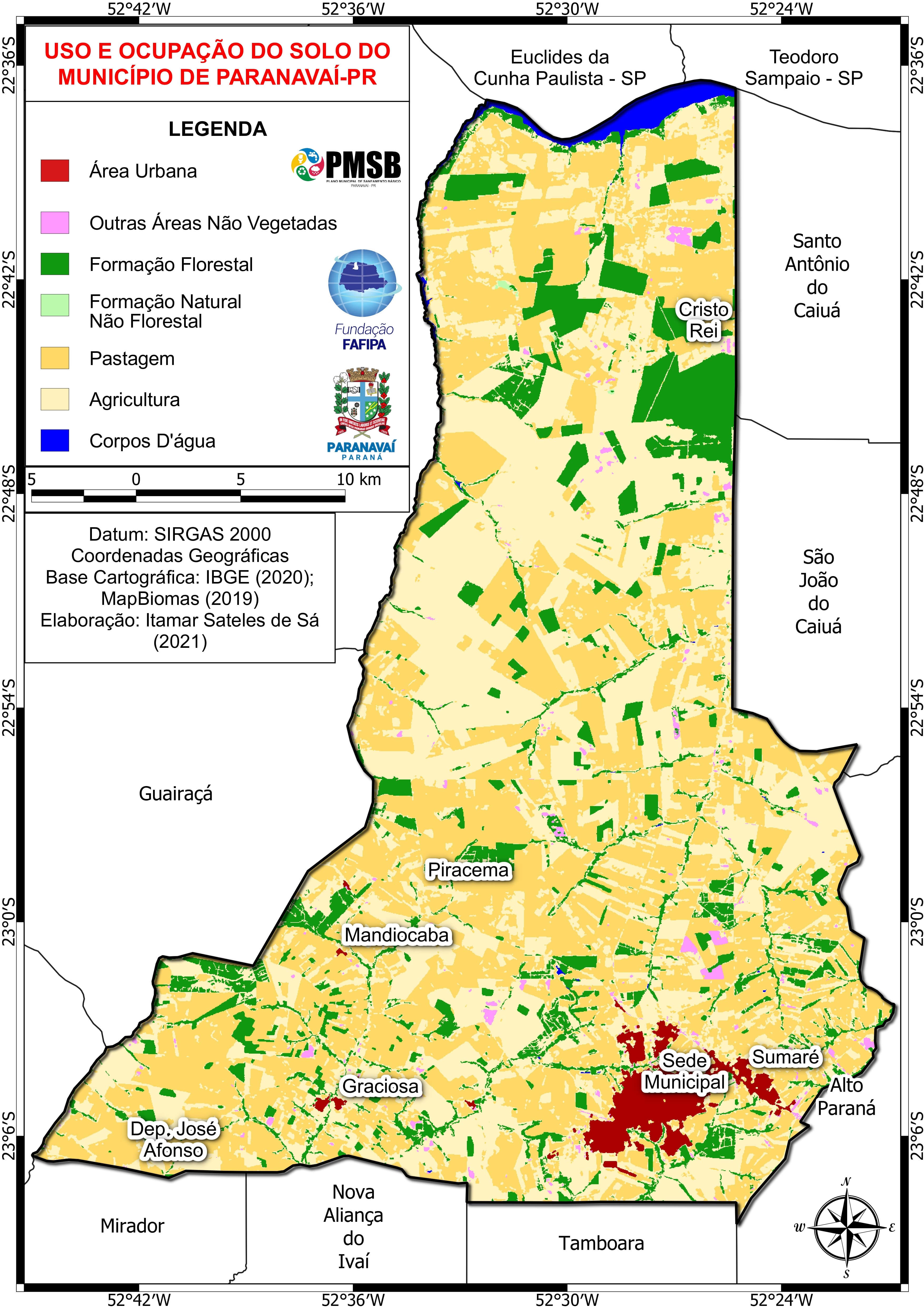 COBERTURA DO SOLO - PARANAVAÍ-PR (2019) | Spatialnode
