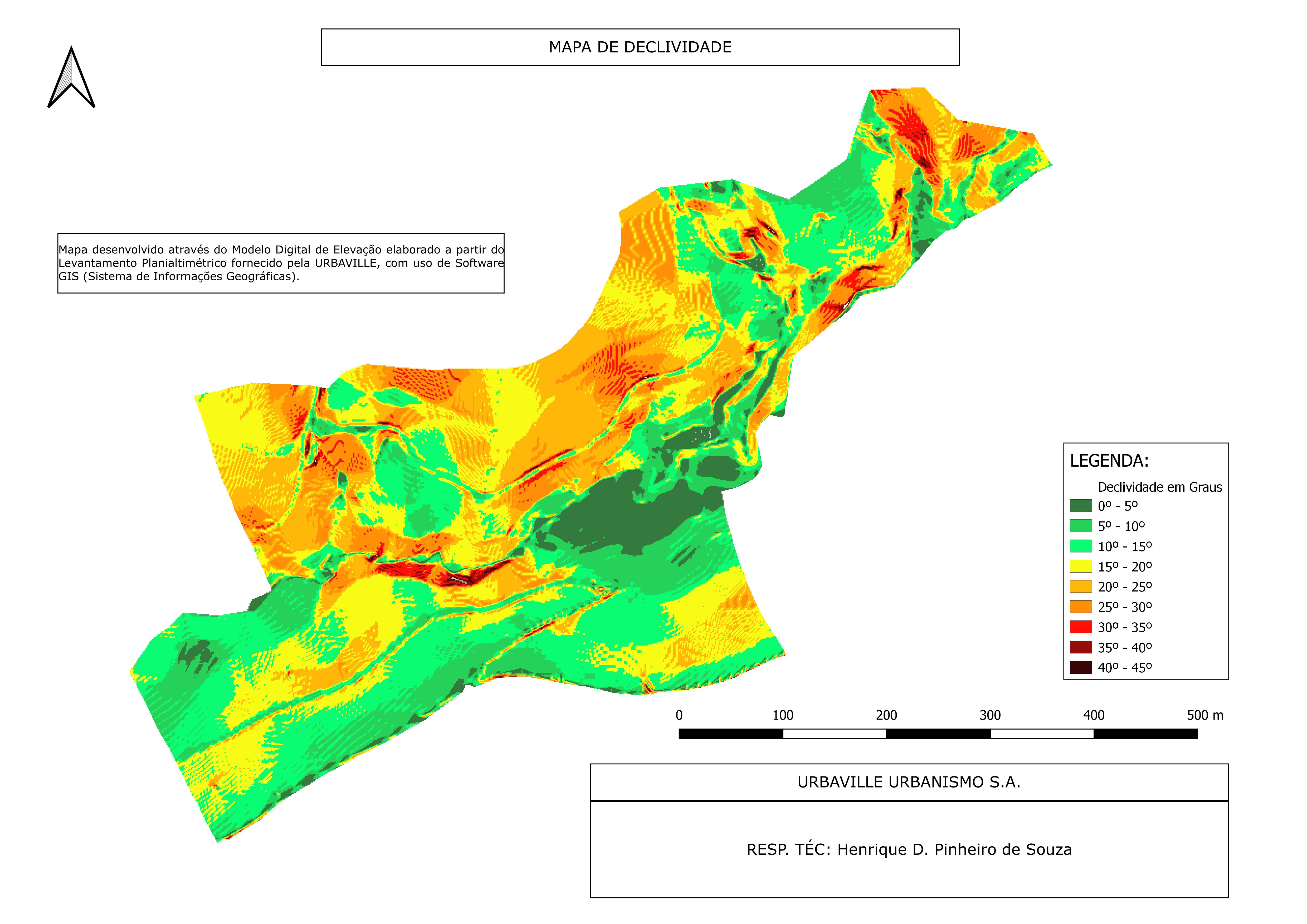 Mapa de Declividade | Spatialnode